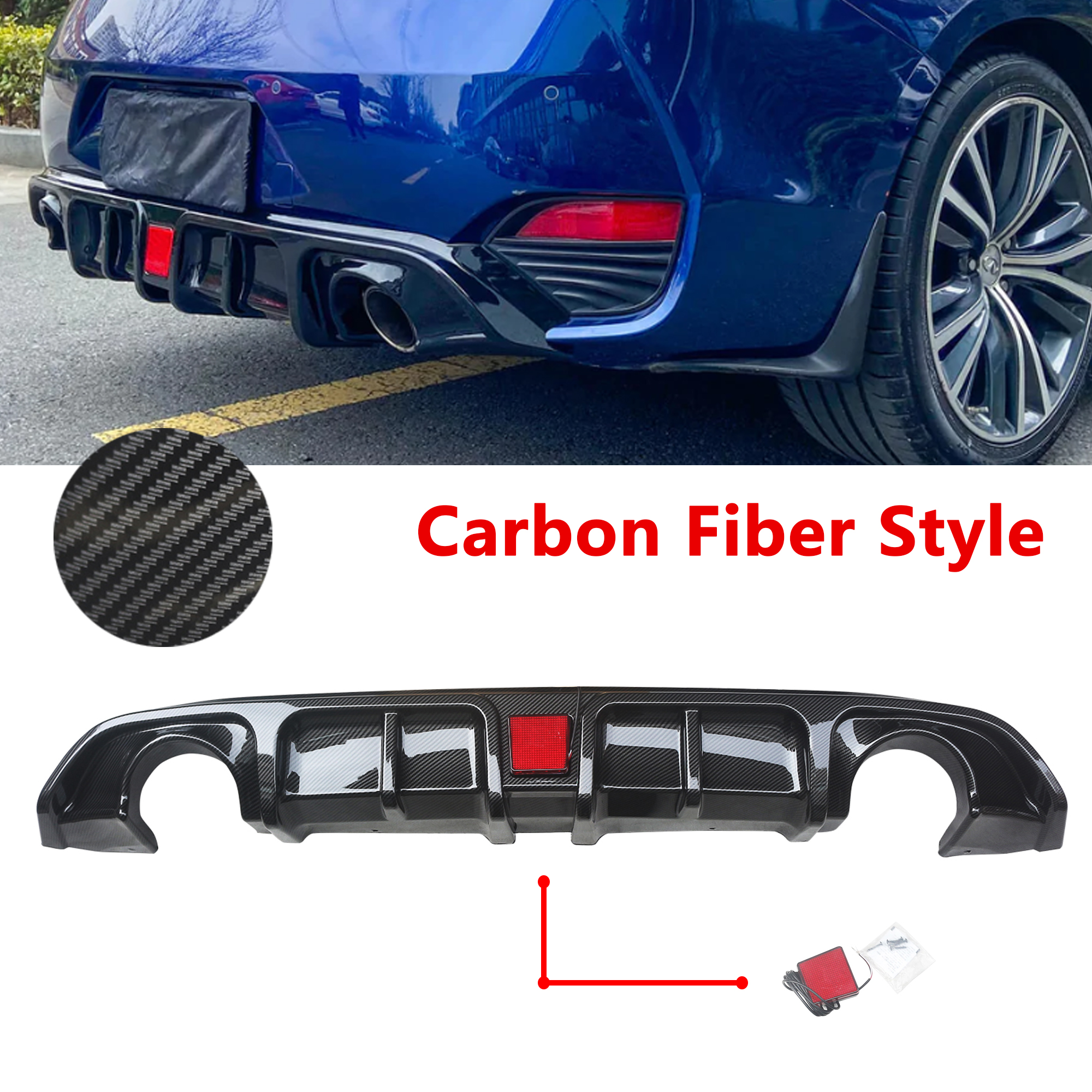 Pacer Performance 20-709 Amber Mini 20-Diode Single Row LED Brake Light ...