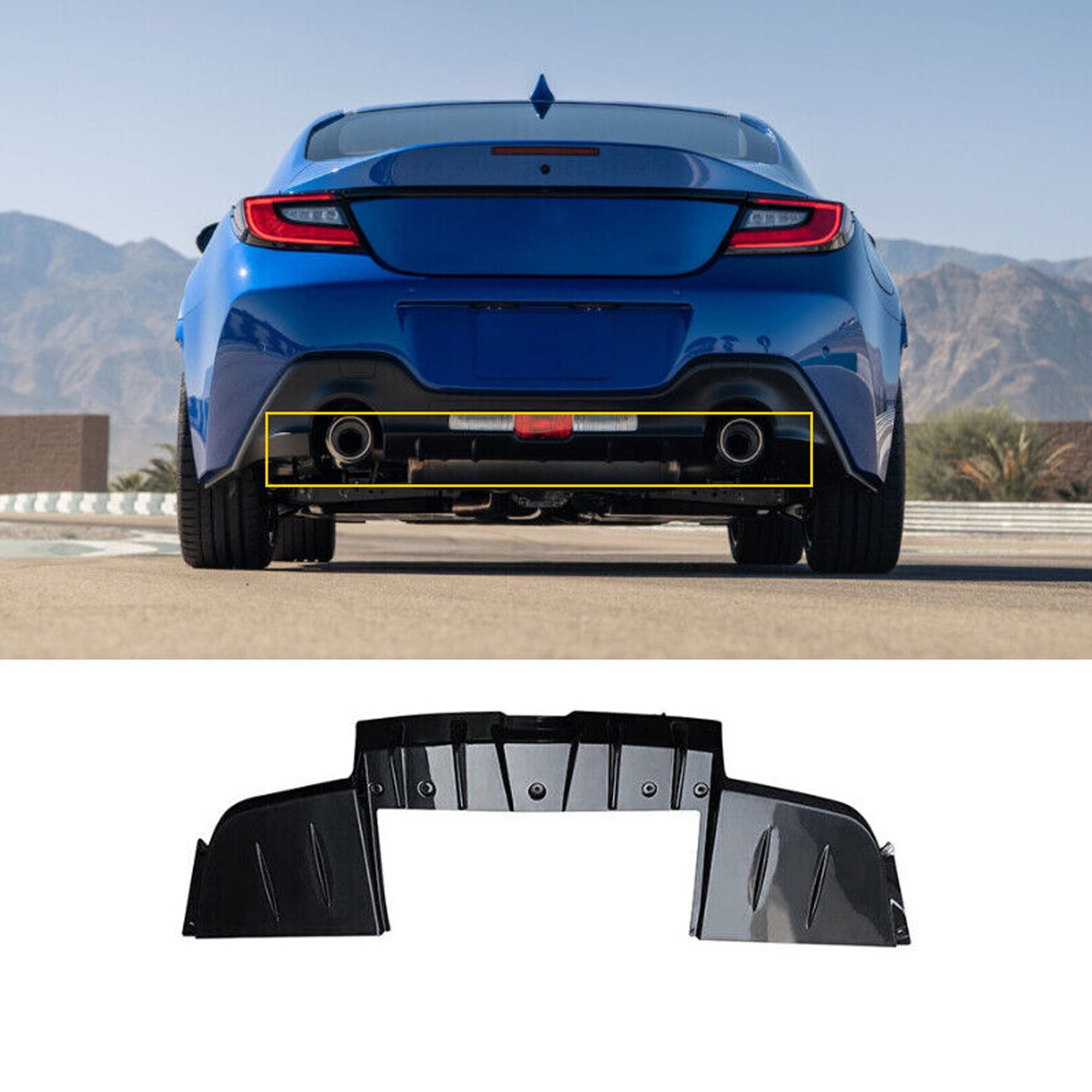 NINTE Rear Diffuser for 2022 2023 Subaru BRZ Toyota GR 86 GR86 ABS Rear ...