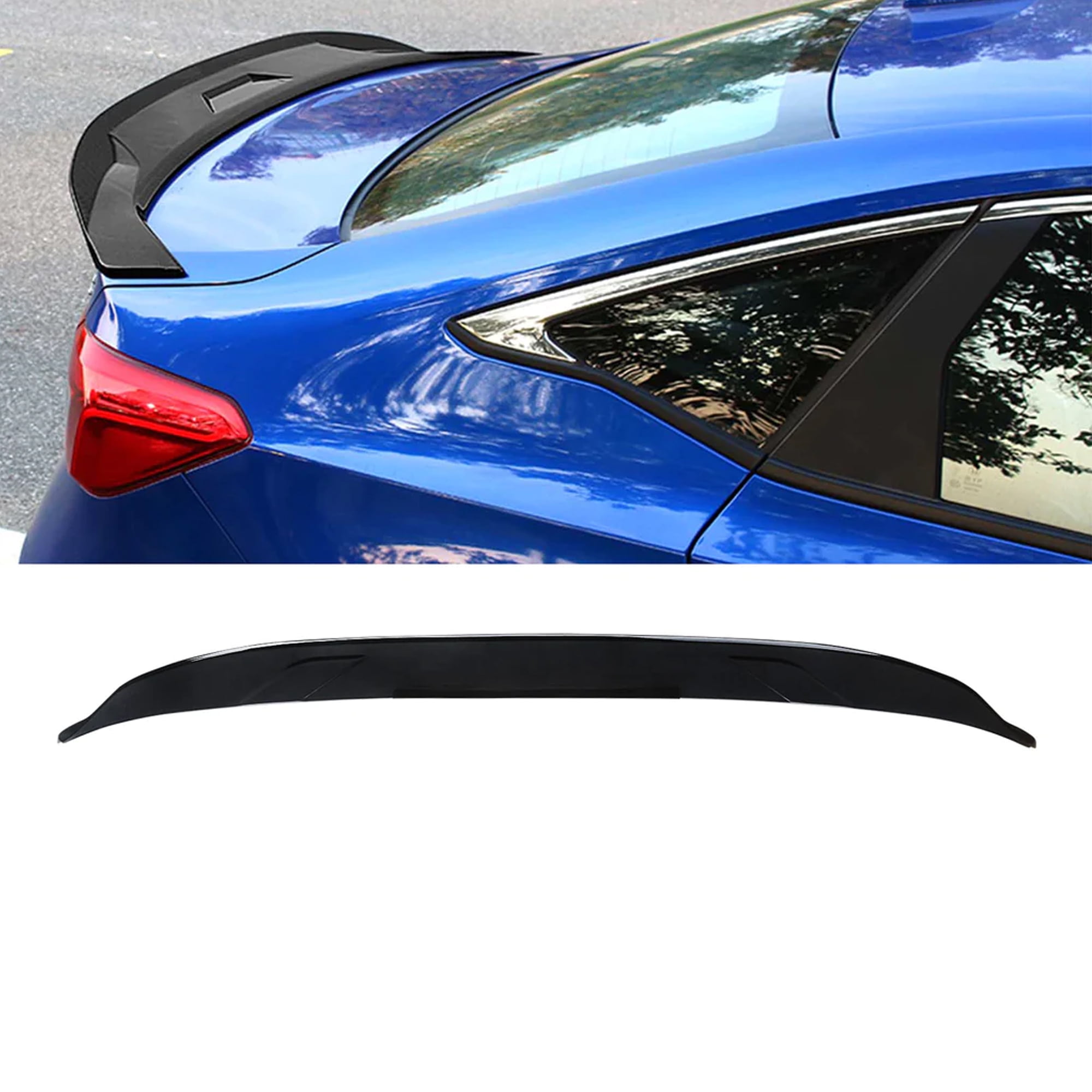 NINTE Rear Spoiler Trunk for 2022 2023 Honda Civic Sedan 4Dr ABS JDM Style Tail Wing Gloss Black ...