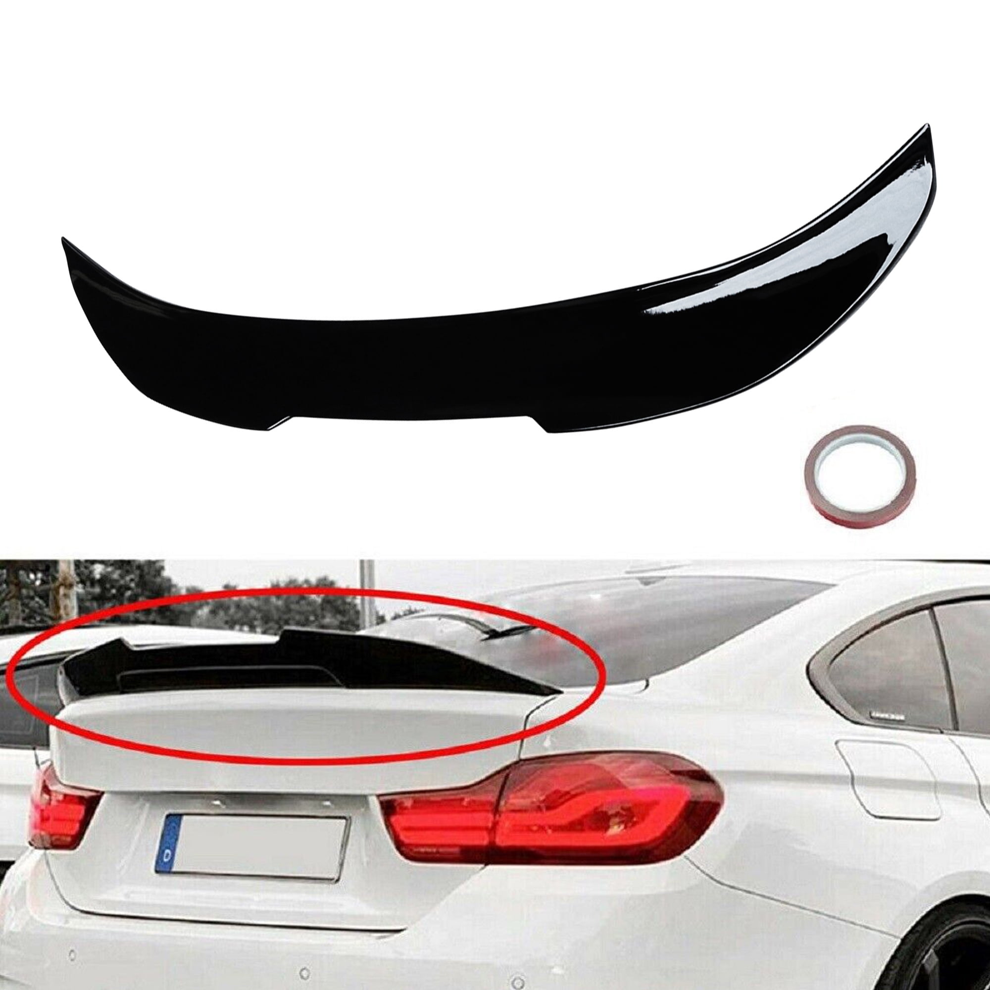 NINTE Rear Spoiler for 13-20 BMW 4 Series F36 430i 435i 440i Coupe 4 ...