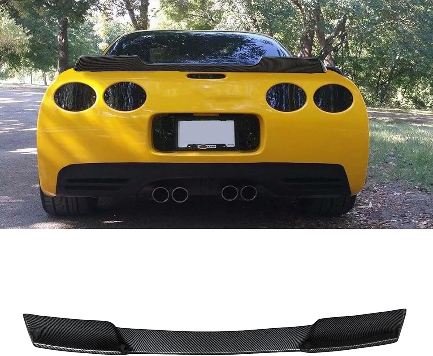NINTE Rear Spoiler for 1997-2004 Chevrolet Corvette C5 Trunk Wing ZR1 ...