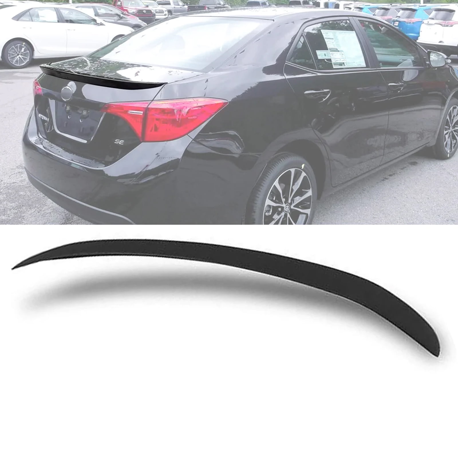 NINTE Rear Spoiler for 2014-2019 Toyota Corolla ABS Trunk Spoiler Wing ...