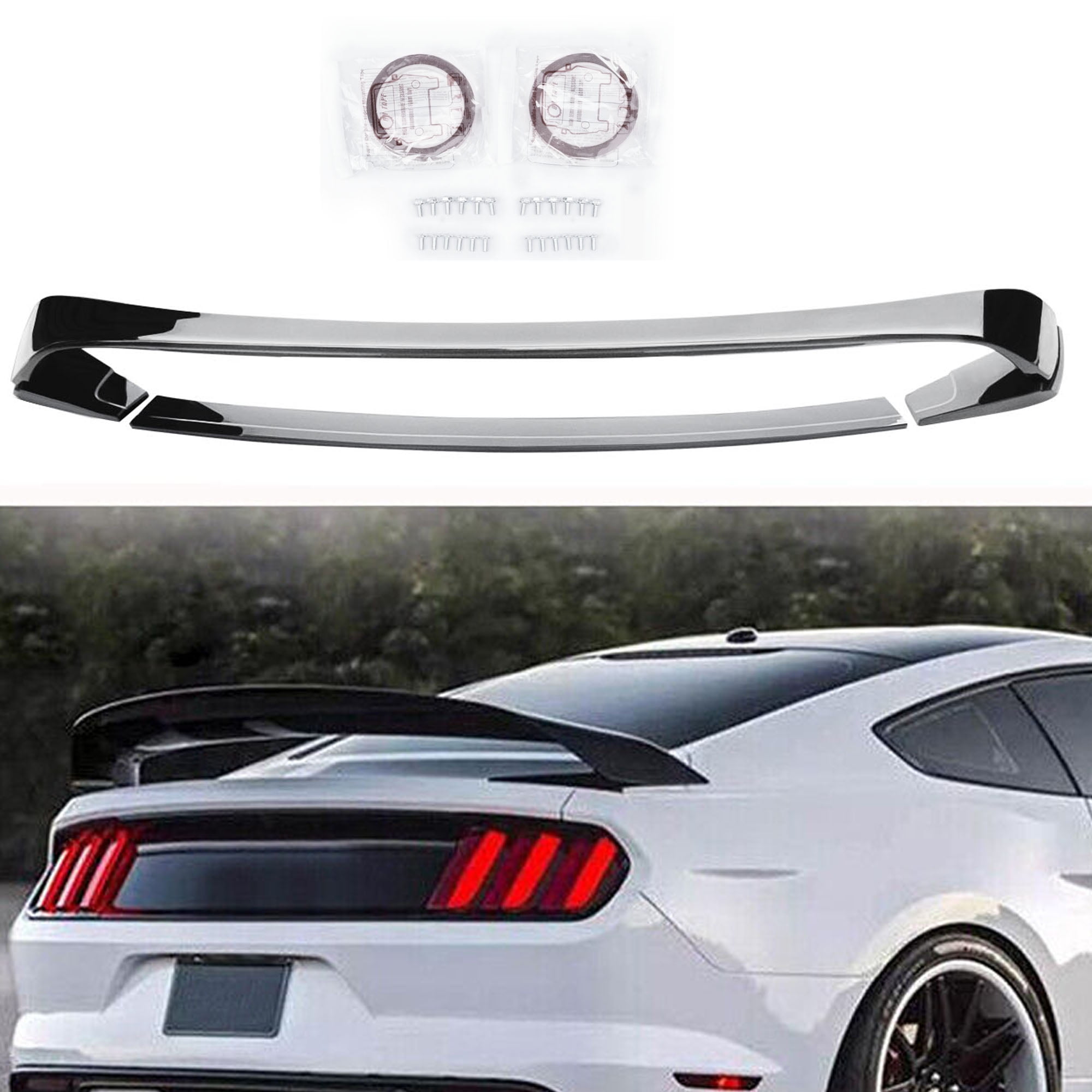 NINTE Rear Spoiler for 2015-2022 Ford Mustang GT350 GT350R Style Gloss ...