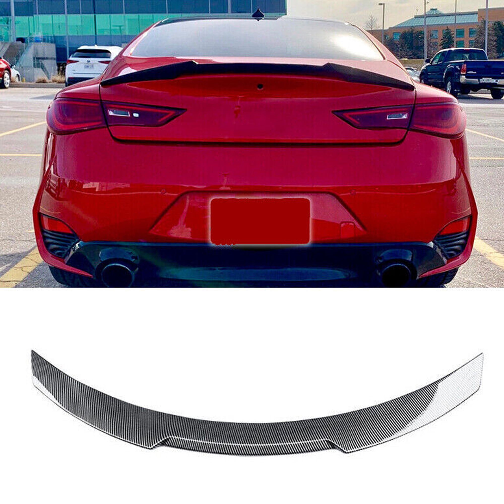 NINTE Rear Spoiler for 2017-2023 Infiniti Q60 Q60S Wing Trunk Lid ...