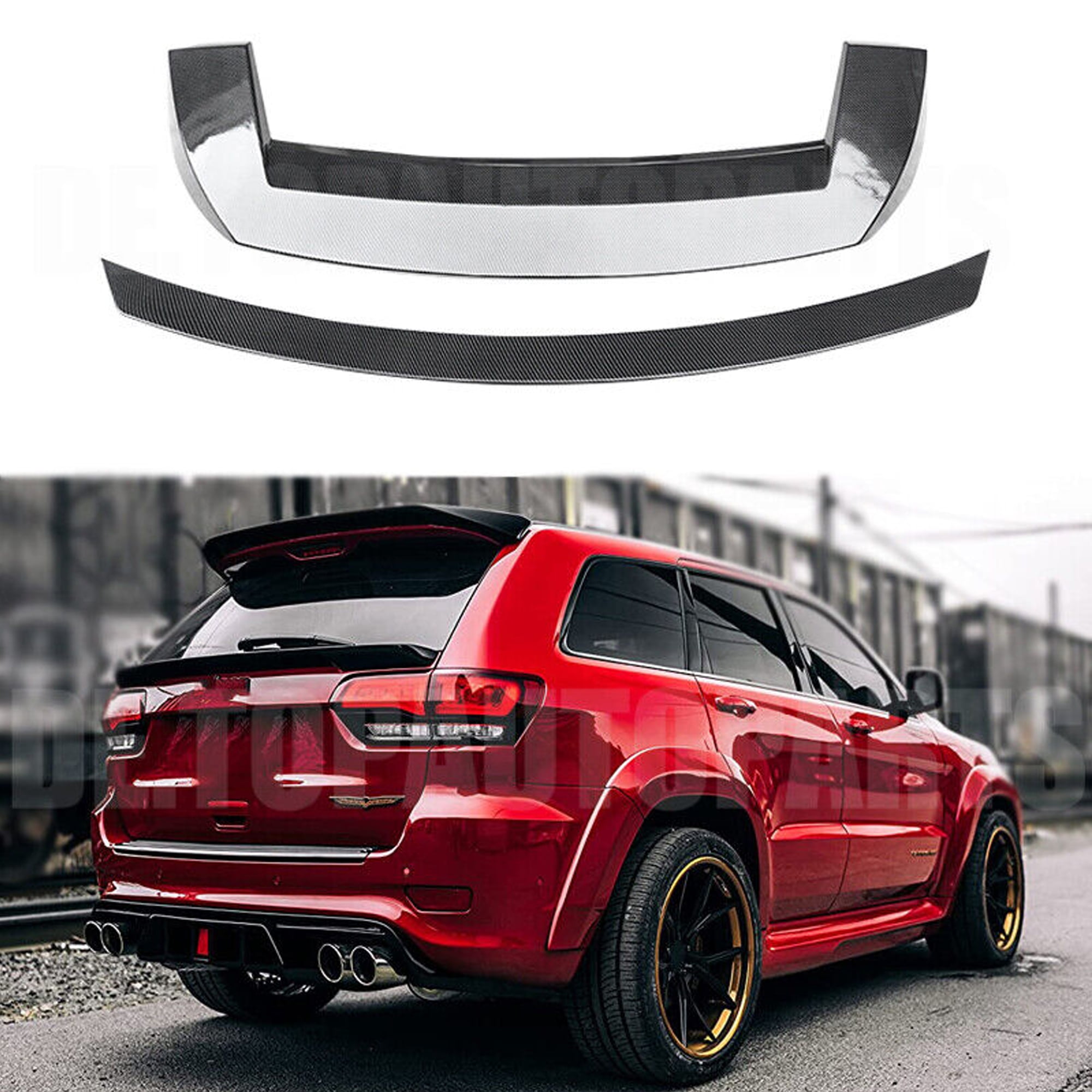 NINTE Rear Trunk Spoiler for 2013-2021 Jeep Grand Cherokee Tail Wing ...