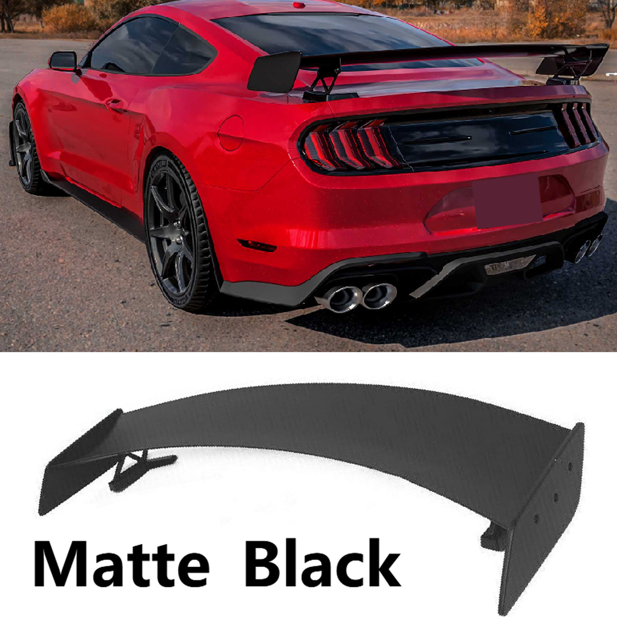 Vicrez GT500 Style Rear Wing Trunk Spoiler vz101814 | Ford Mustang 2015 ...