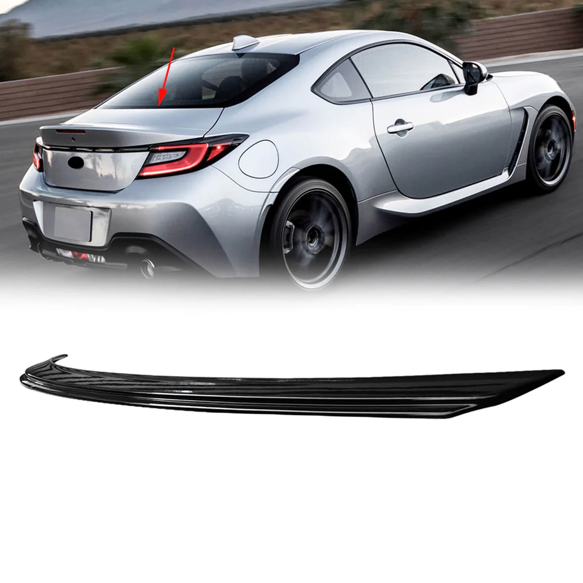 NINTE Rear Window Roof Spoiler for 2022-2023 SUBARU BRZ TOYOTA GR86 ...