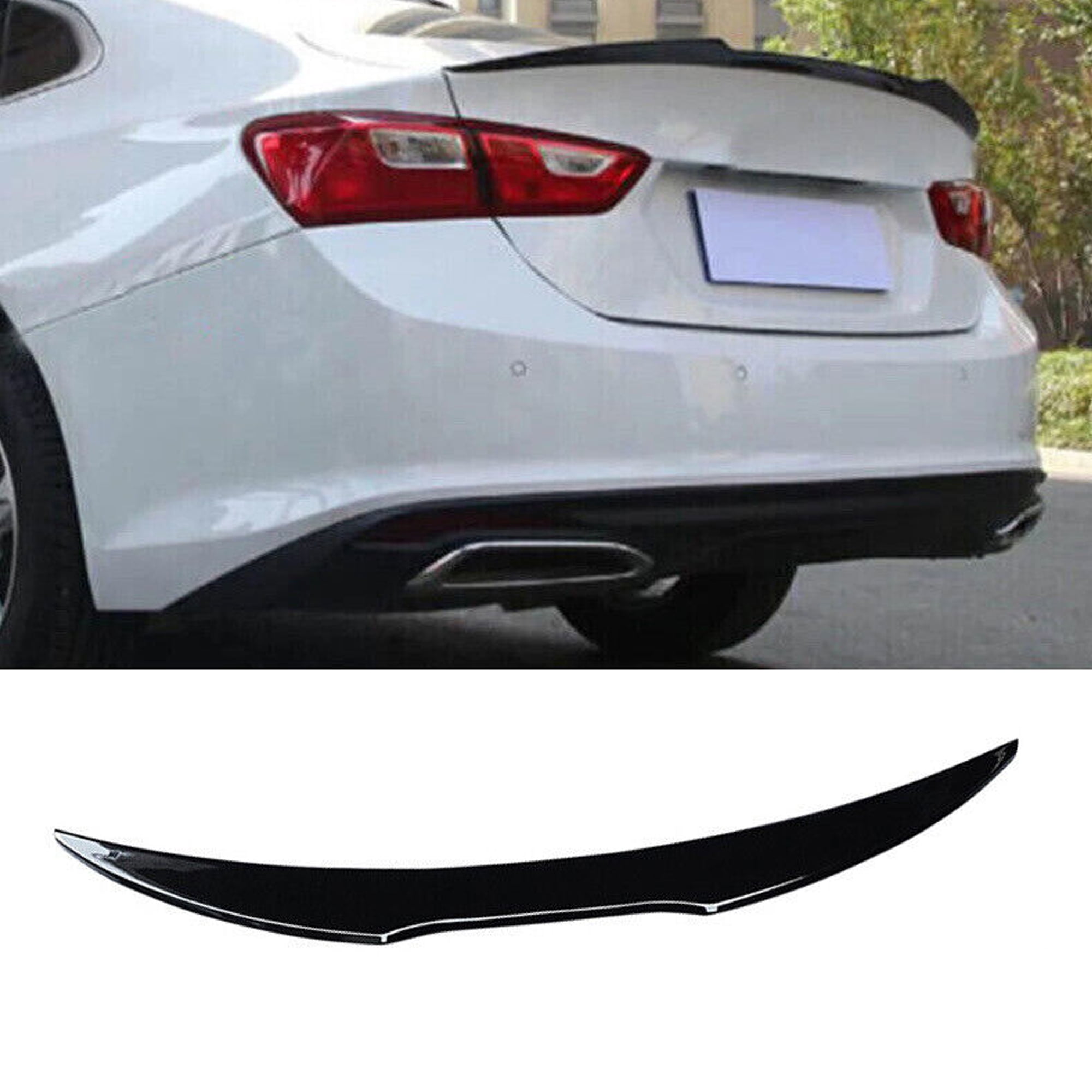 NINTE Rear Wing Spoiler for 2016-2022 Chevrolet Malibu M4 Style Gloss ...