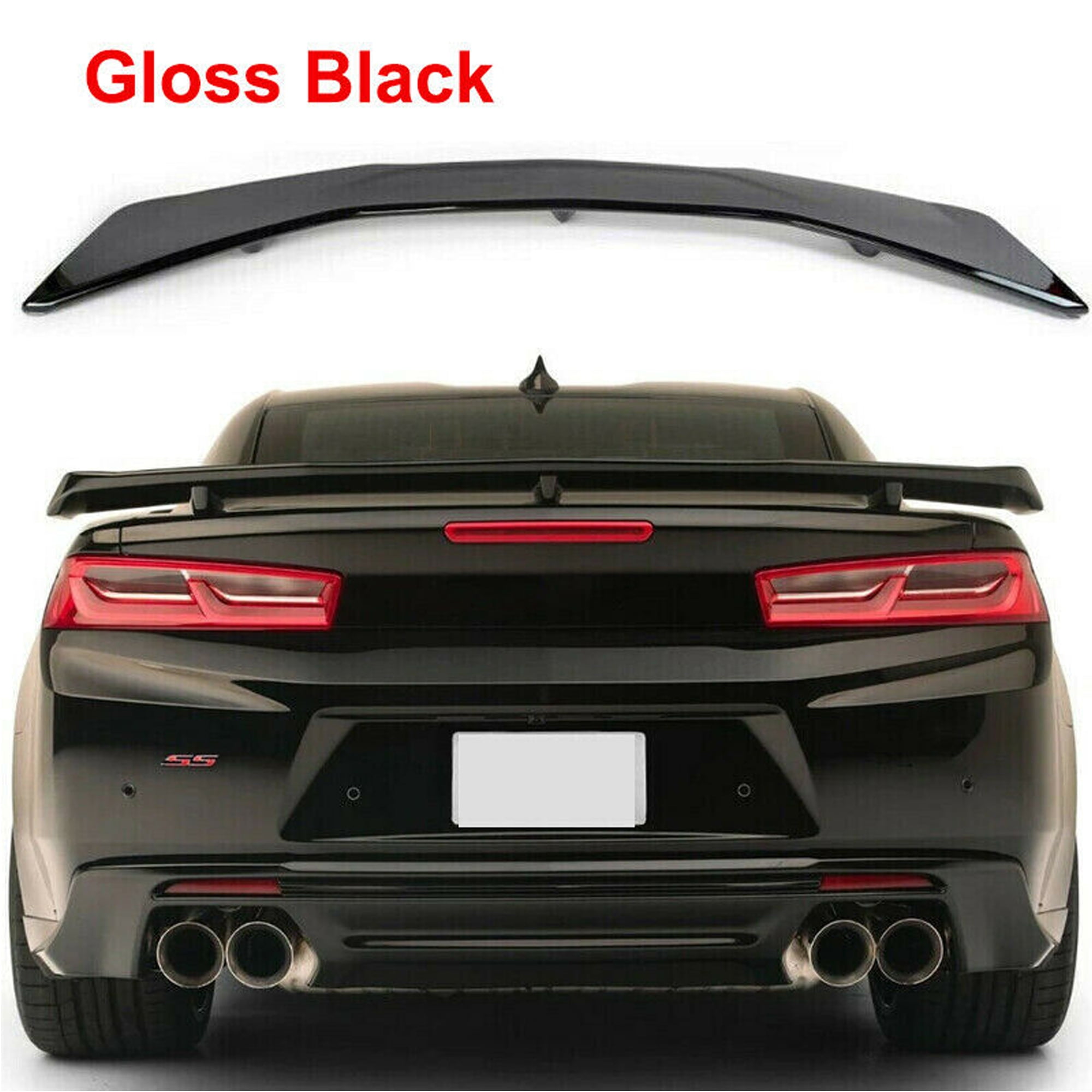 NINTE Gloss Black ABS Rear Wing Spoiler for 2016-2023 Camaro RS SS LT ...