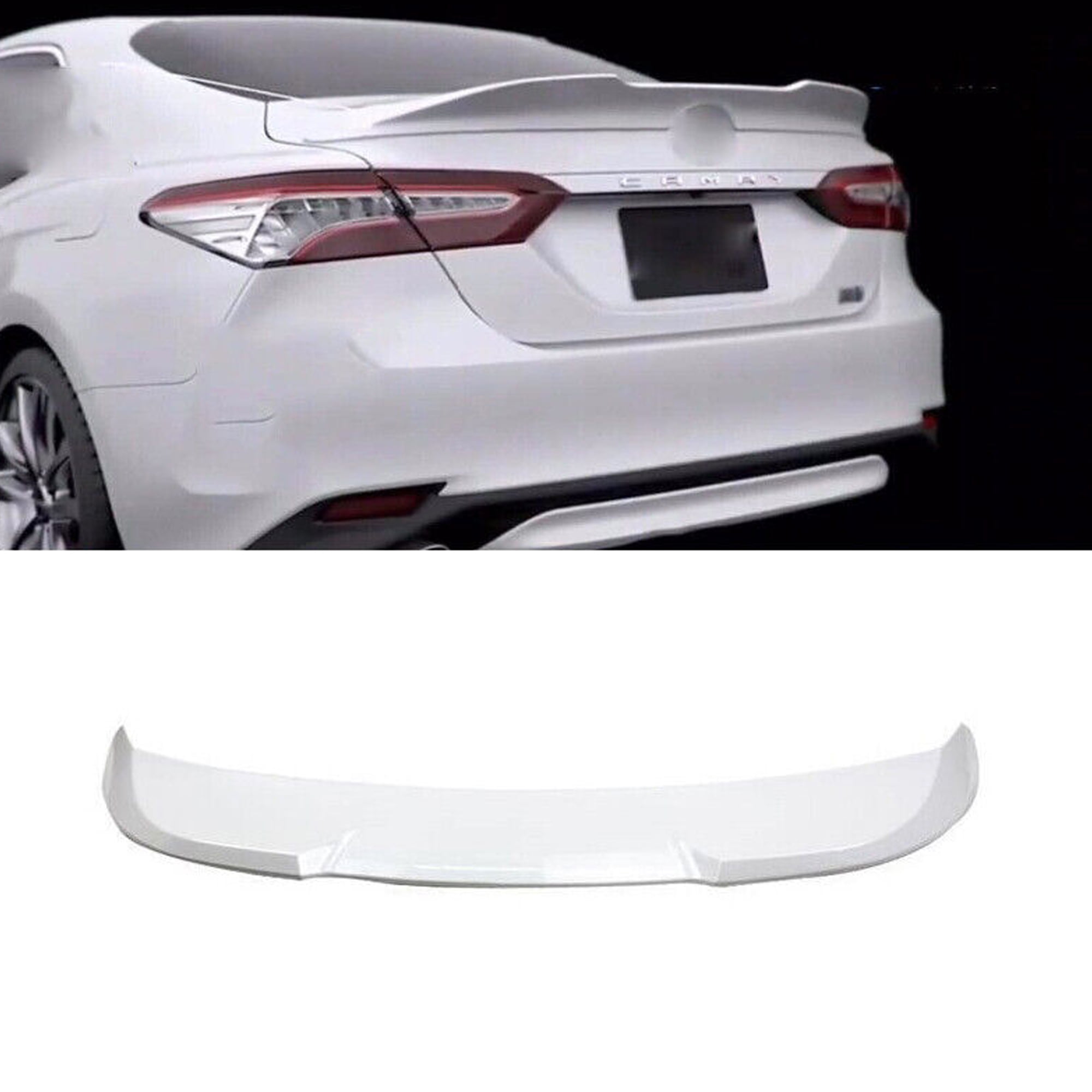 NINTE Car Rear Wing Spoiler for 2018-2022 Toyota Camry, Pearl White ...