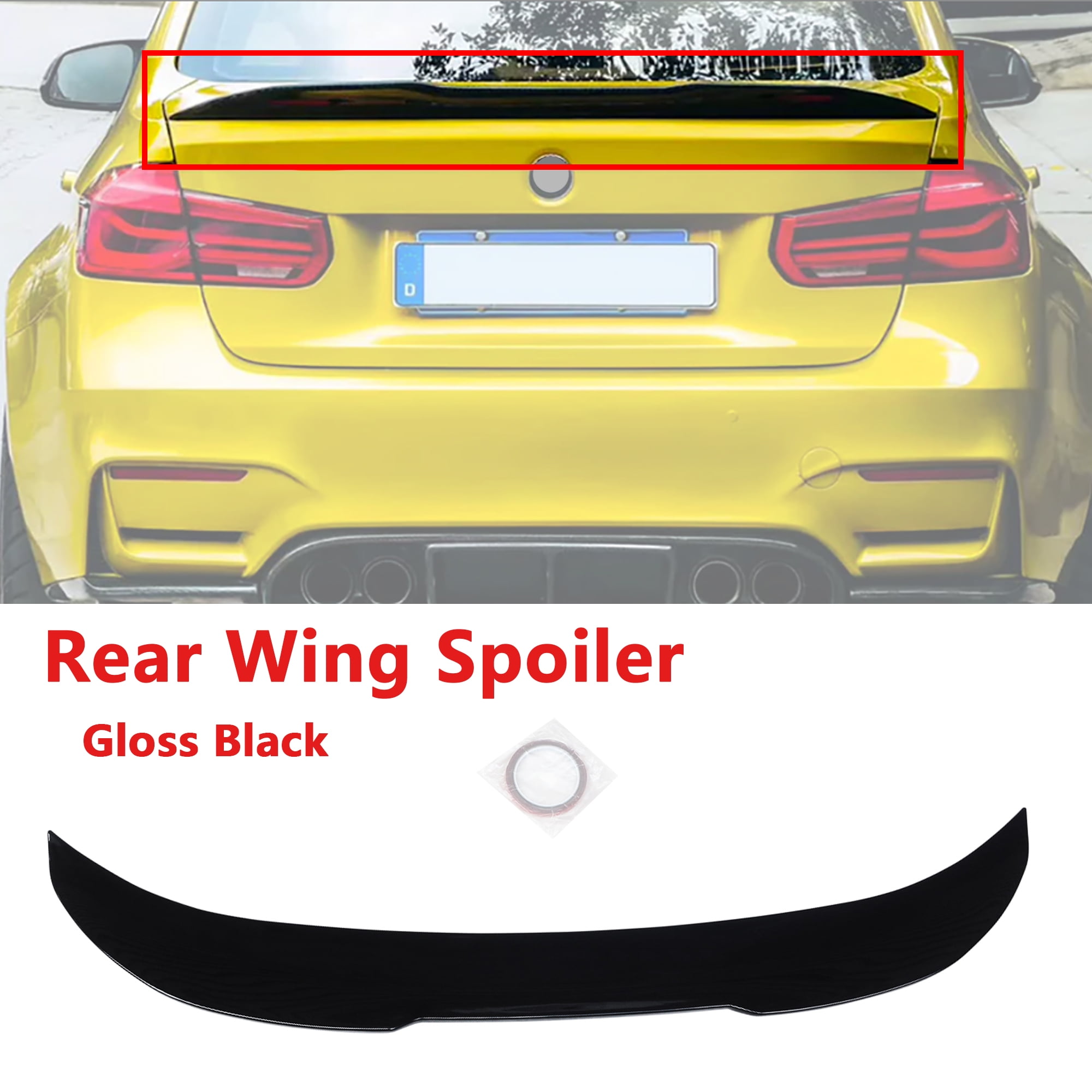 NINTE Rear Wing Spoiler for BMW 3 Series 13-18 F30 15-18 F80 M3 PSM ...