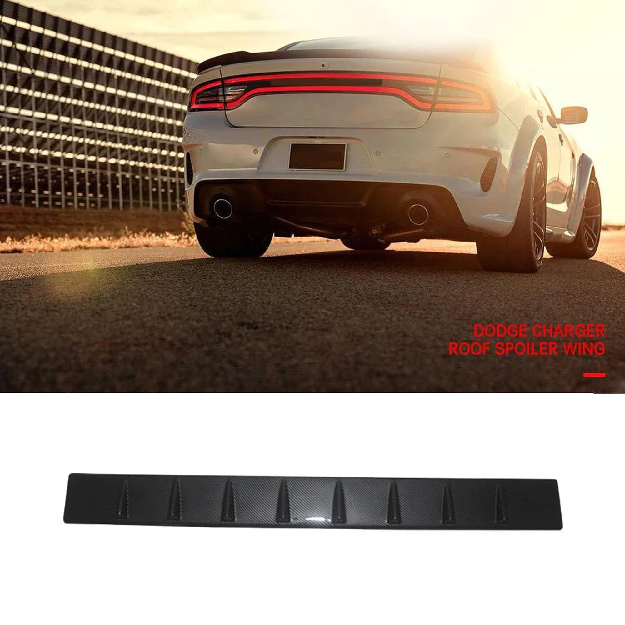 NINTE Roof Spoiler for 2011-2022 Dodge Charger Shark Fin Style Wing ...