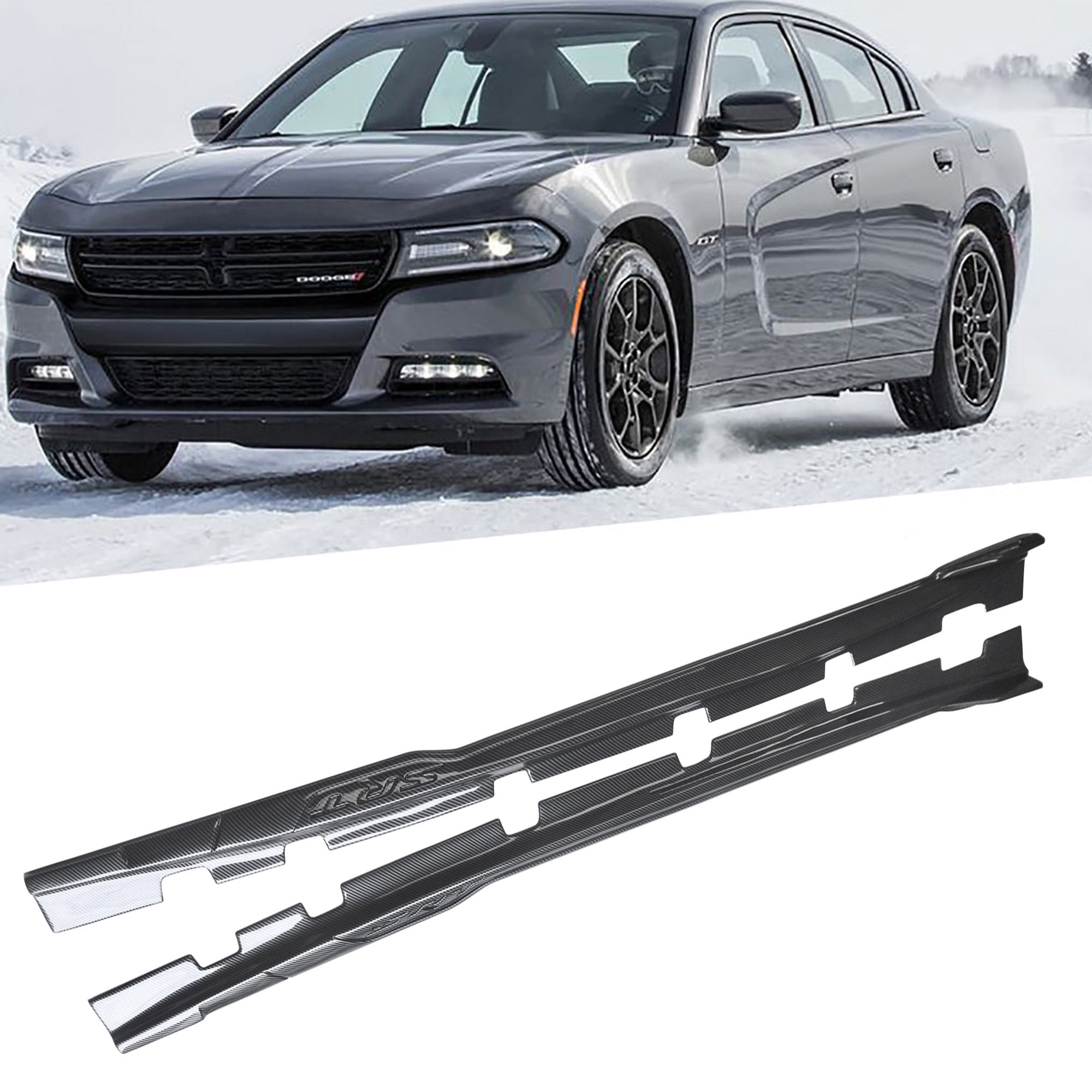 NINTE Side Skirts Panels Extension for 2011-2018 Dodge Charger SE/RT/GT ...
