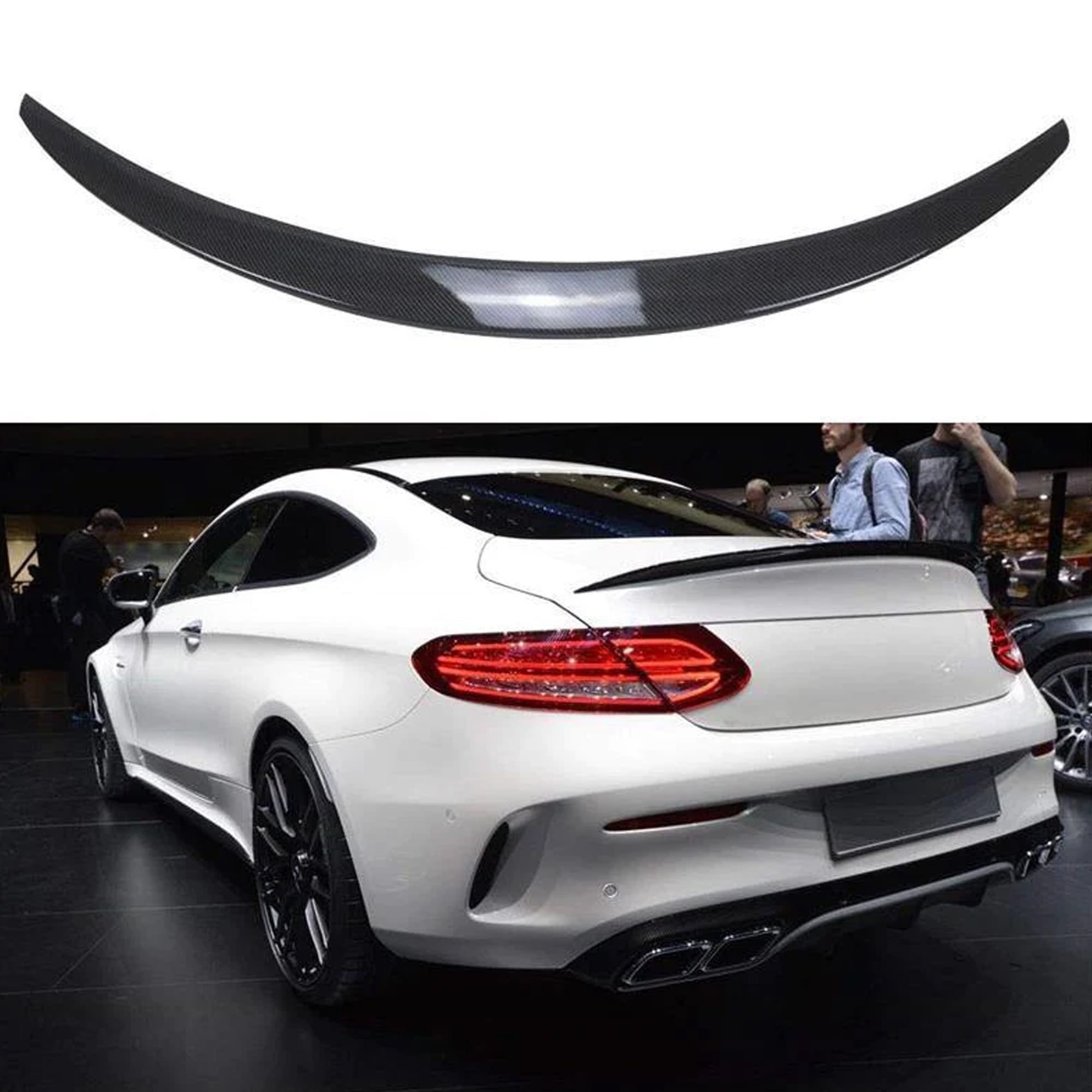 NINTE Trunk Spoiler for 2015-2020 Mercedes Benz W205 C-Class 2DR Coupe ...