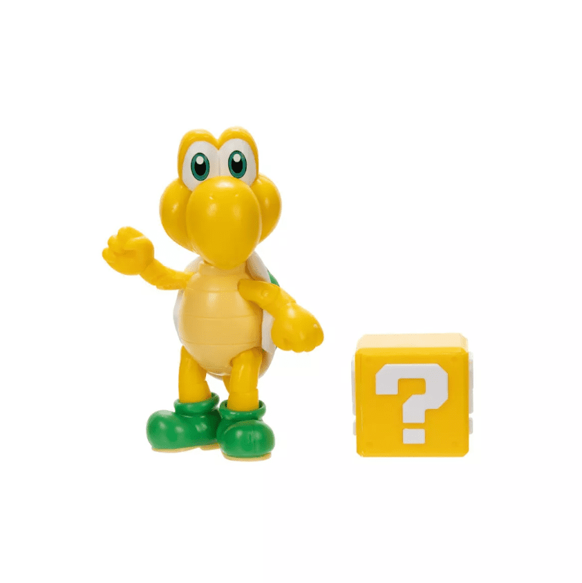 NINTENDO 4" KOOPA TROOPA FIGURE WITH QUESTION BLOCK - Walmart.com