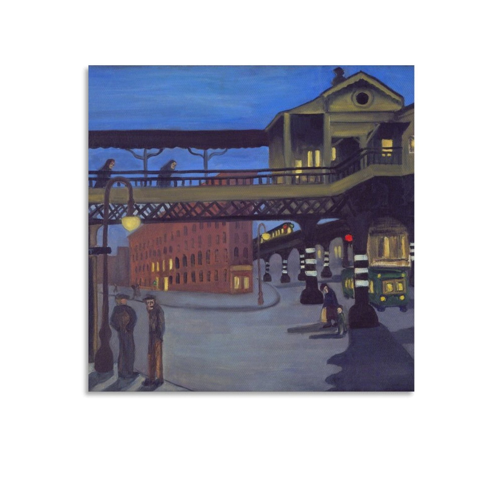 NINTH AVENUE EL 1935 by Alice Neel Painting Canvas Poster Wall Art ...