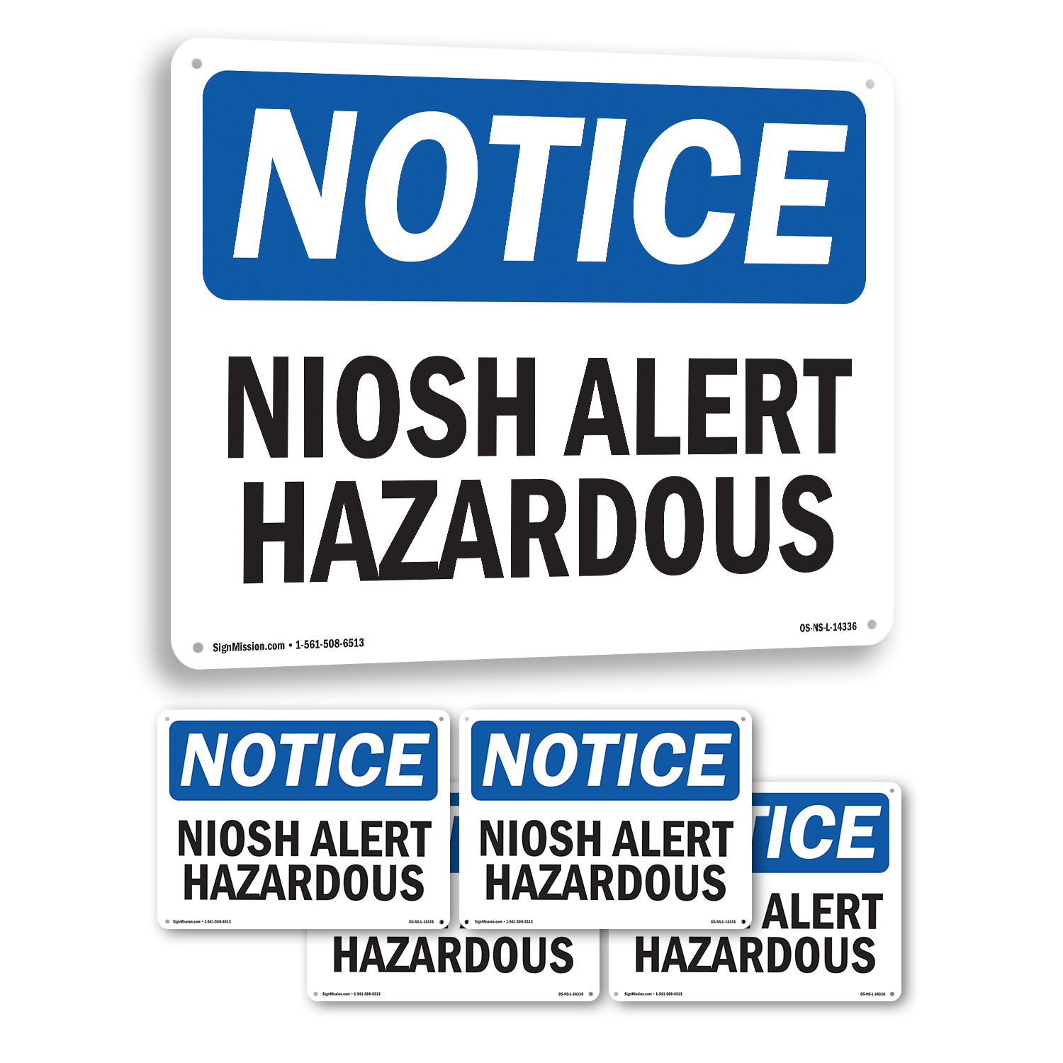 NIOSH Alert Hazardous OSHA Notice Aluminum Sign 24 Inch x 18 Inch - 5 ...