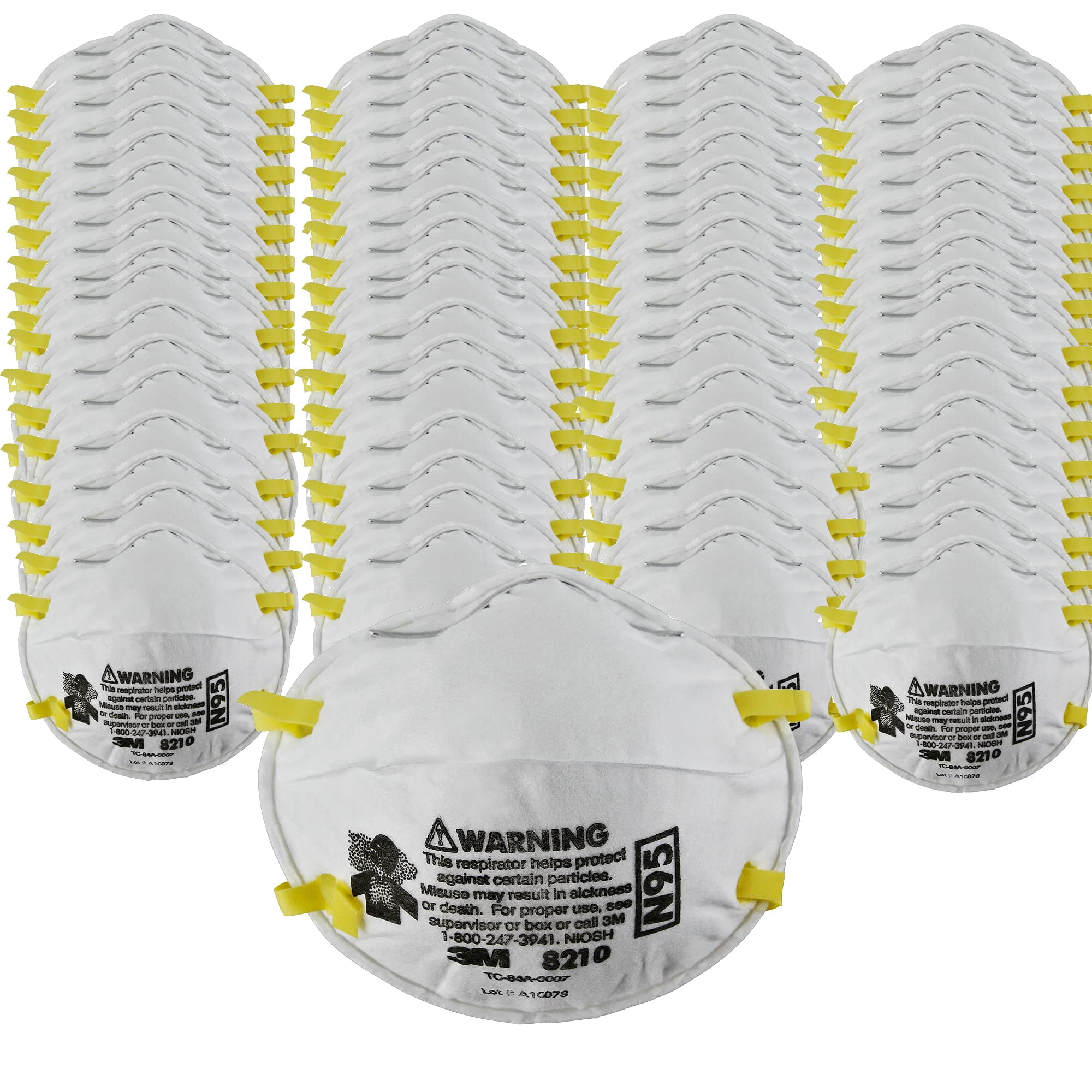NIOSH Approved N95 Particulate Respirator Mask, Pack of 160 Disposable ...