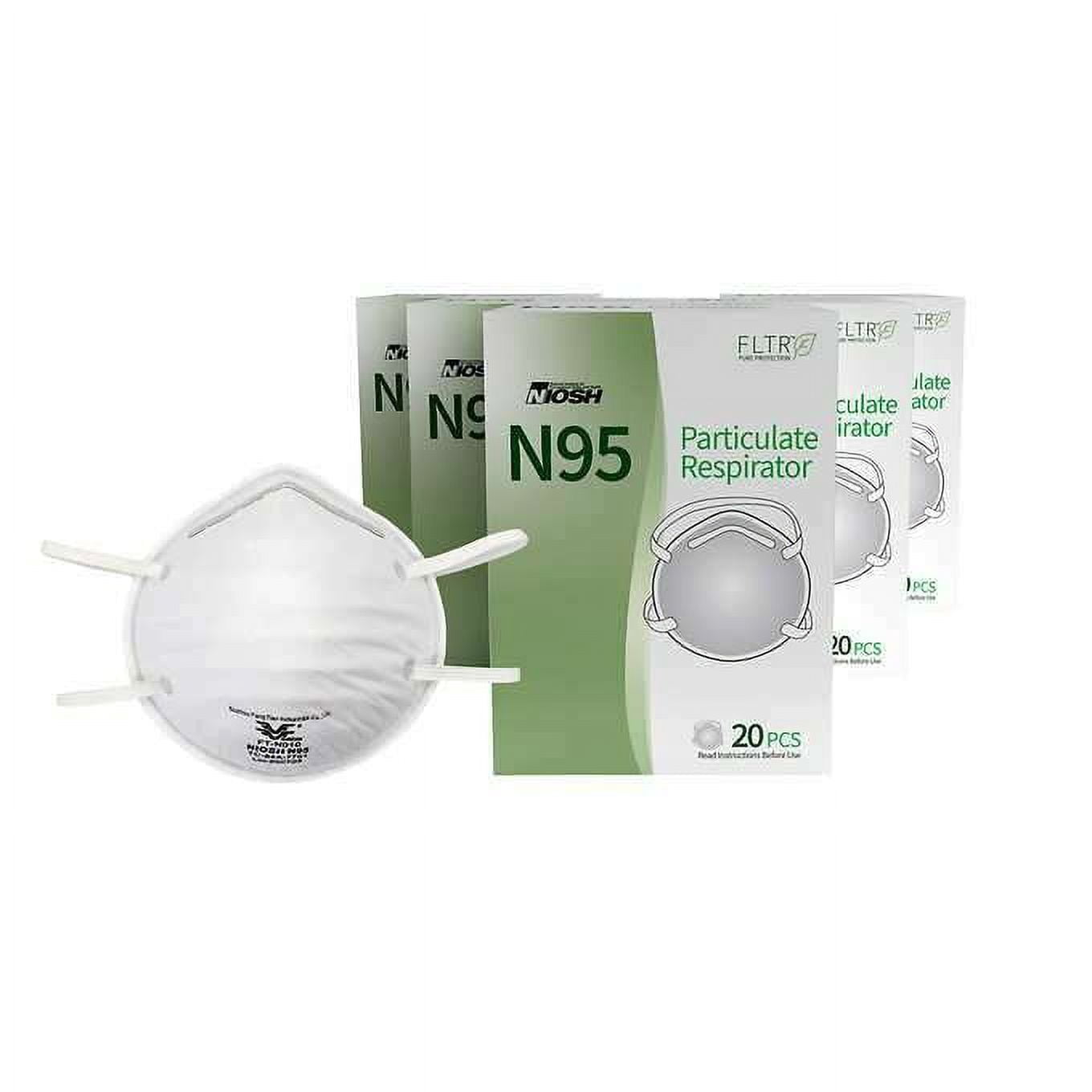 NIOSH N95 Round Respirator 100 Count - Walmart.com