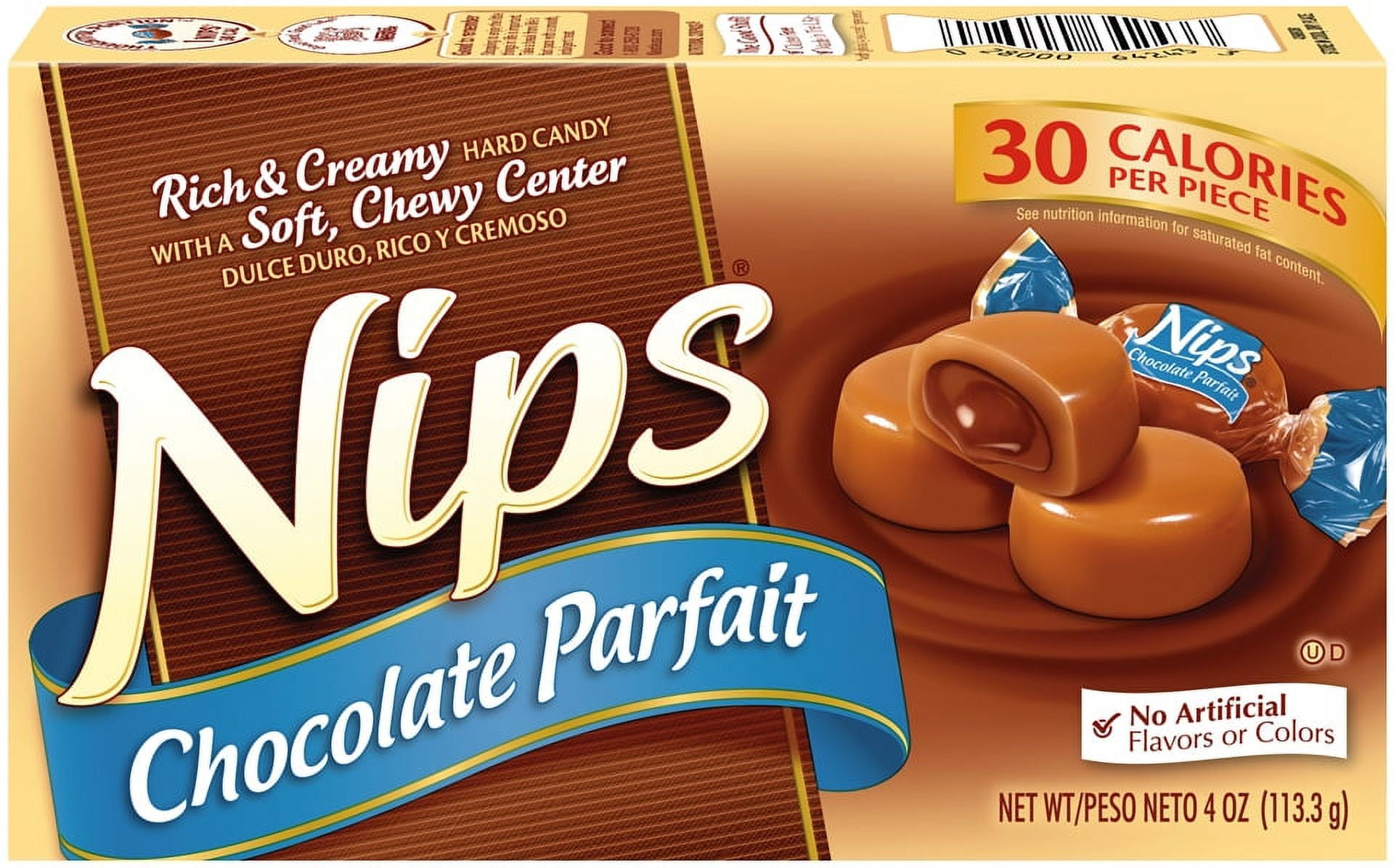NIPS Chocolate Parfait Hard Candy 4Oz. (Box of 12) - Walmart.com