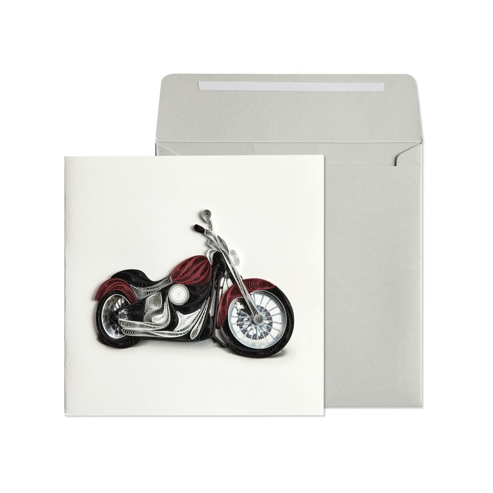 NIQUEA.D, Motorcycle Quilling Birthday Card - Walmart.com