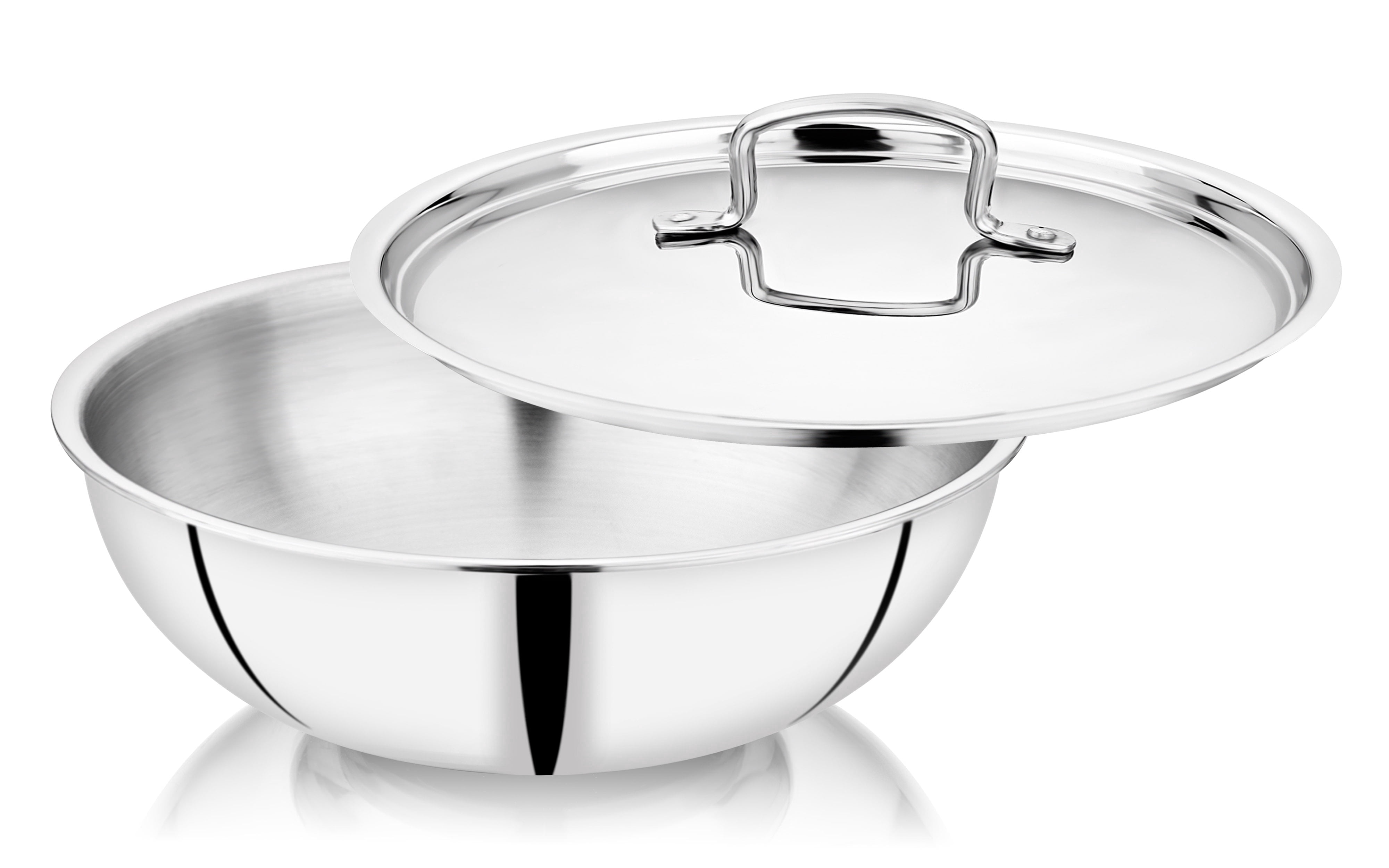 NIRLON Smart Triply Stainless Steel Tasra/Tasla with Stainless Steel ...