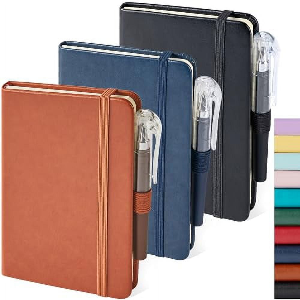 NIRMIRO 3 Pack Pocket Notebook Journals, Small Notepad Notebooks for ...