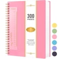 NIRMIRO A4 Spiral Notebook 8.5" x 11" - Pink Hardcover Large College ...