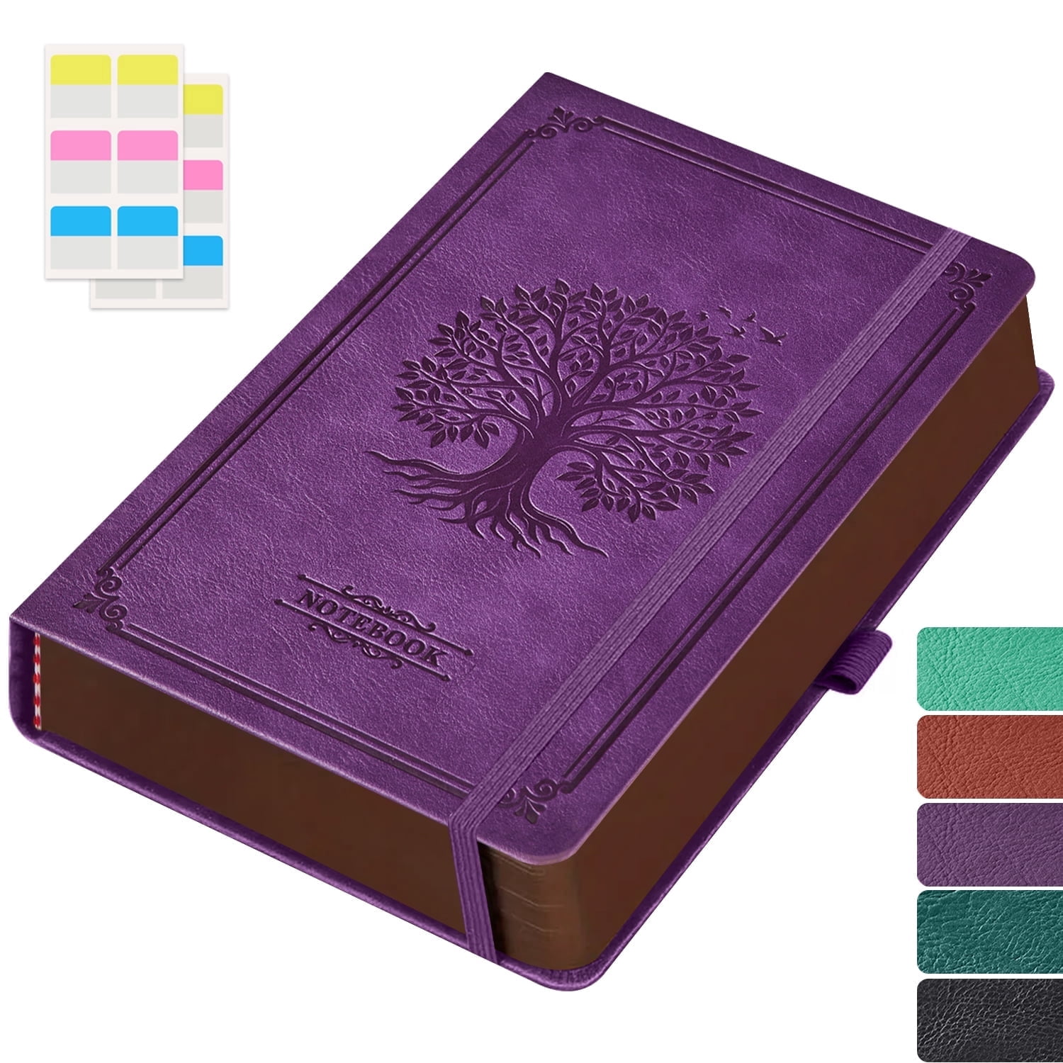 NIRMIRO A5 Hardcover Journal Notebook - 8.4"x5.7" Vintage Leather Tree ...