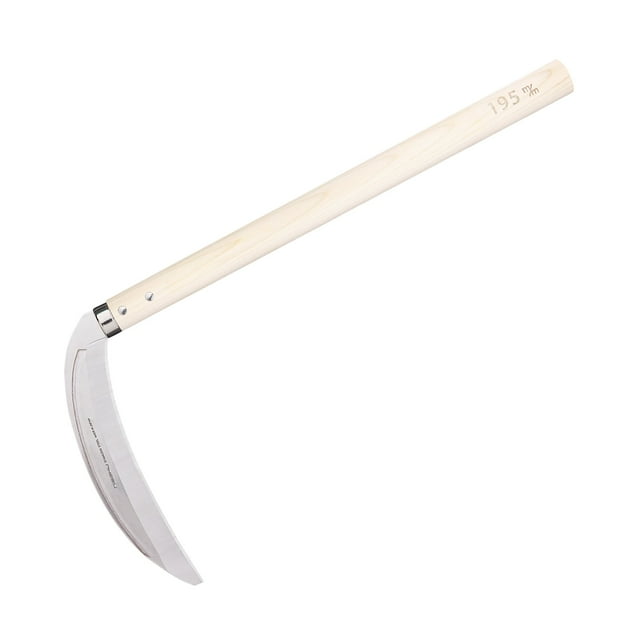 NISAKU NJP135 MIKADUKIGAMA Japanese Stainless Steel Grass Sickle, 7.5 ...