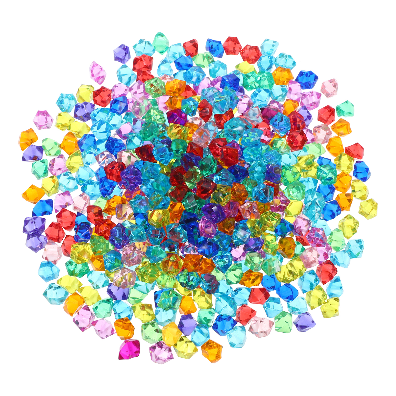 Nishuna 1 Bag of Colorful Fake Gemstones Vase Filler Irregular Colorful ...