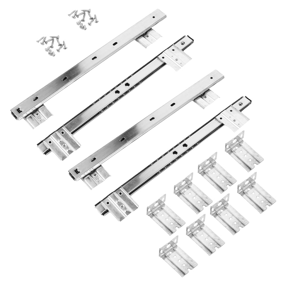 Nishuna 1 Set Keyboard Slide Keyboard Replacement Guide Rail Computer Table Drawer Slide