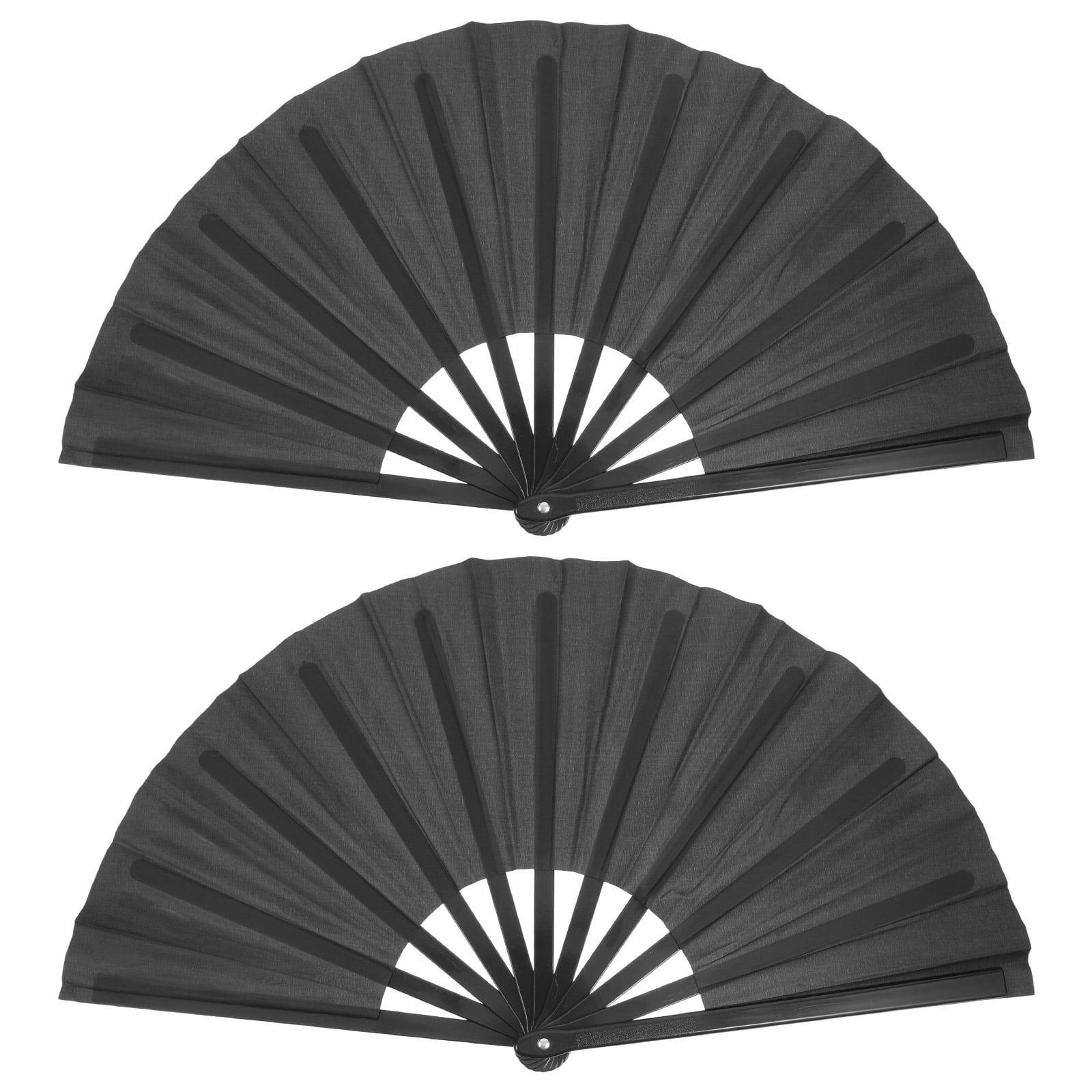 NISHUNA 2pcs Festival Folding Fan Handheld Tai Ji Fan Large Foldable ...