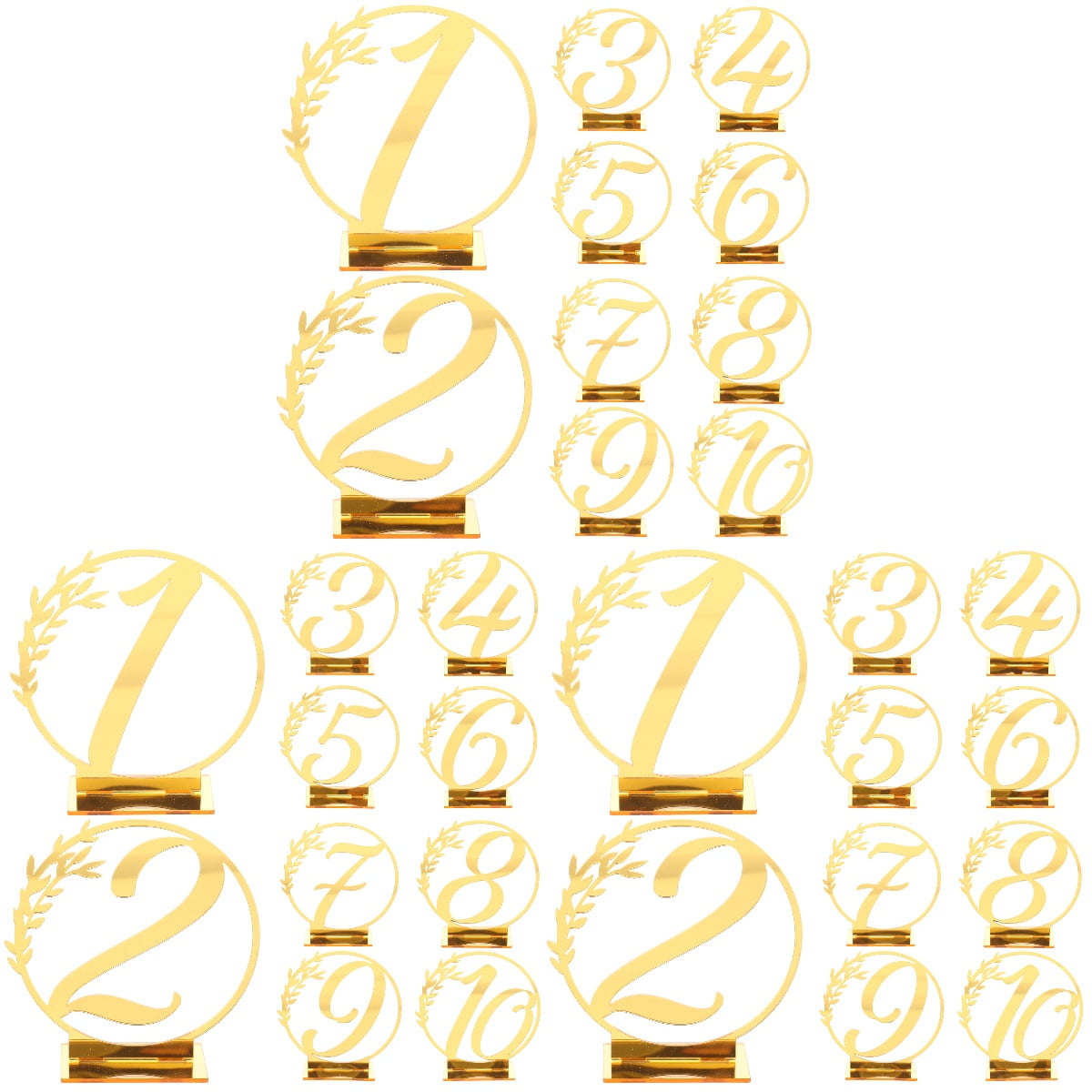 NISHUNA 30 pcs Banquet Table Signs Decorative Wedding Signs Delicate ...