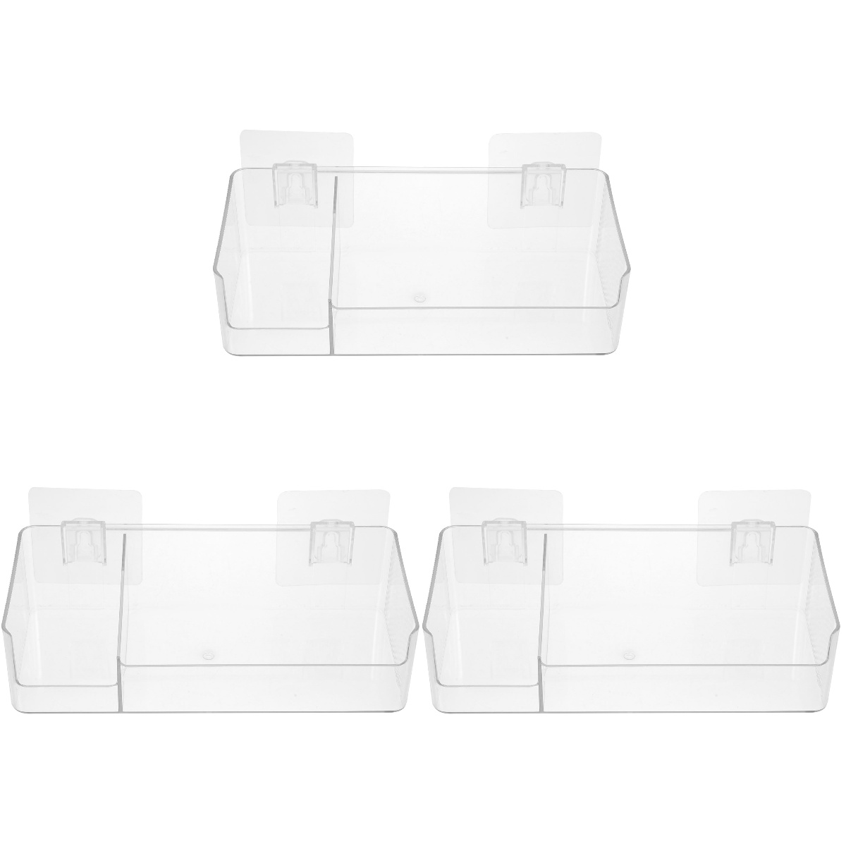 NISHUNA 3pcs Freezer Organizer Freezer Storage Box Refrigerator Side ...