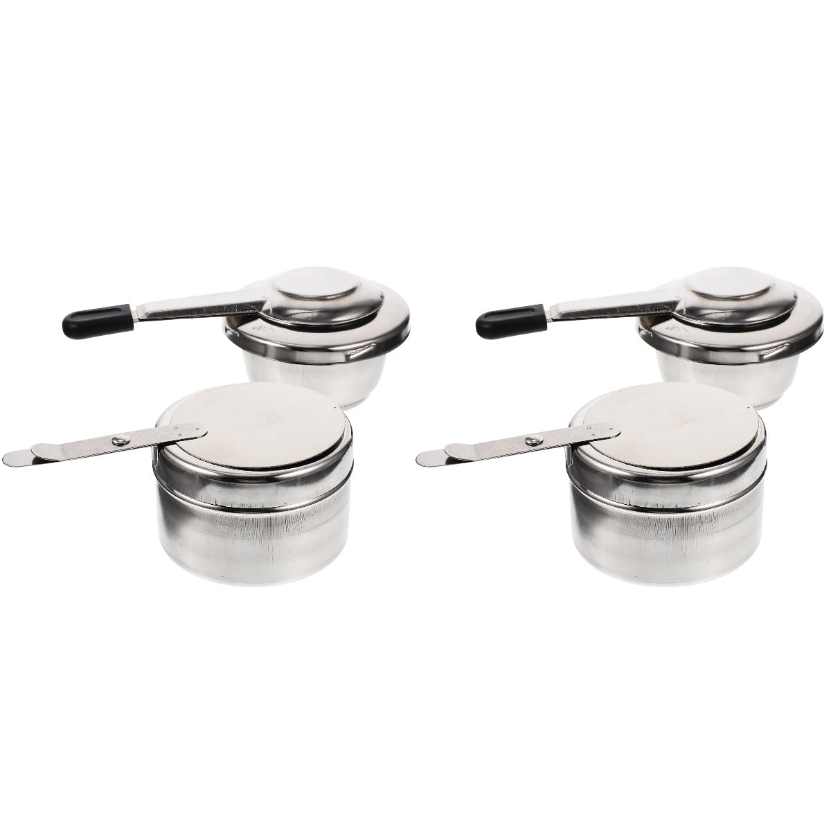 NISHUNA 4 Pcs Stainless Steel Alcohol Boxes Small Alcohol Stoves ...