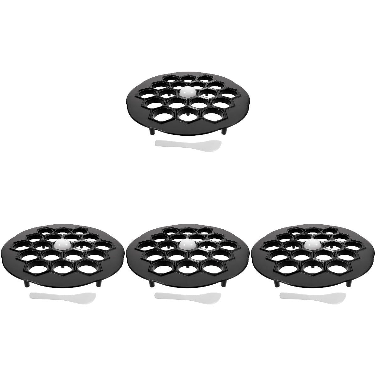 NISHUNA 4 Sets Dumplings Mold Reusable Pelmeni Mold Multi-holes ...