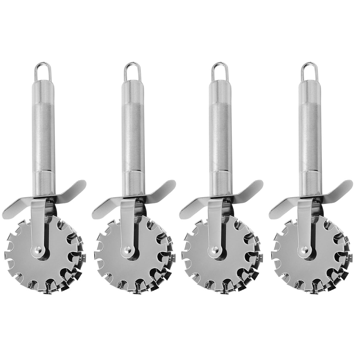 NISHUNA 4 pcs Meat Tenderizers Stainless Steel Rolling Wheel Steak ...