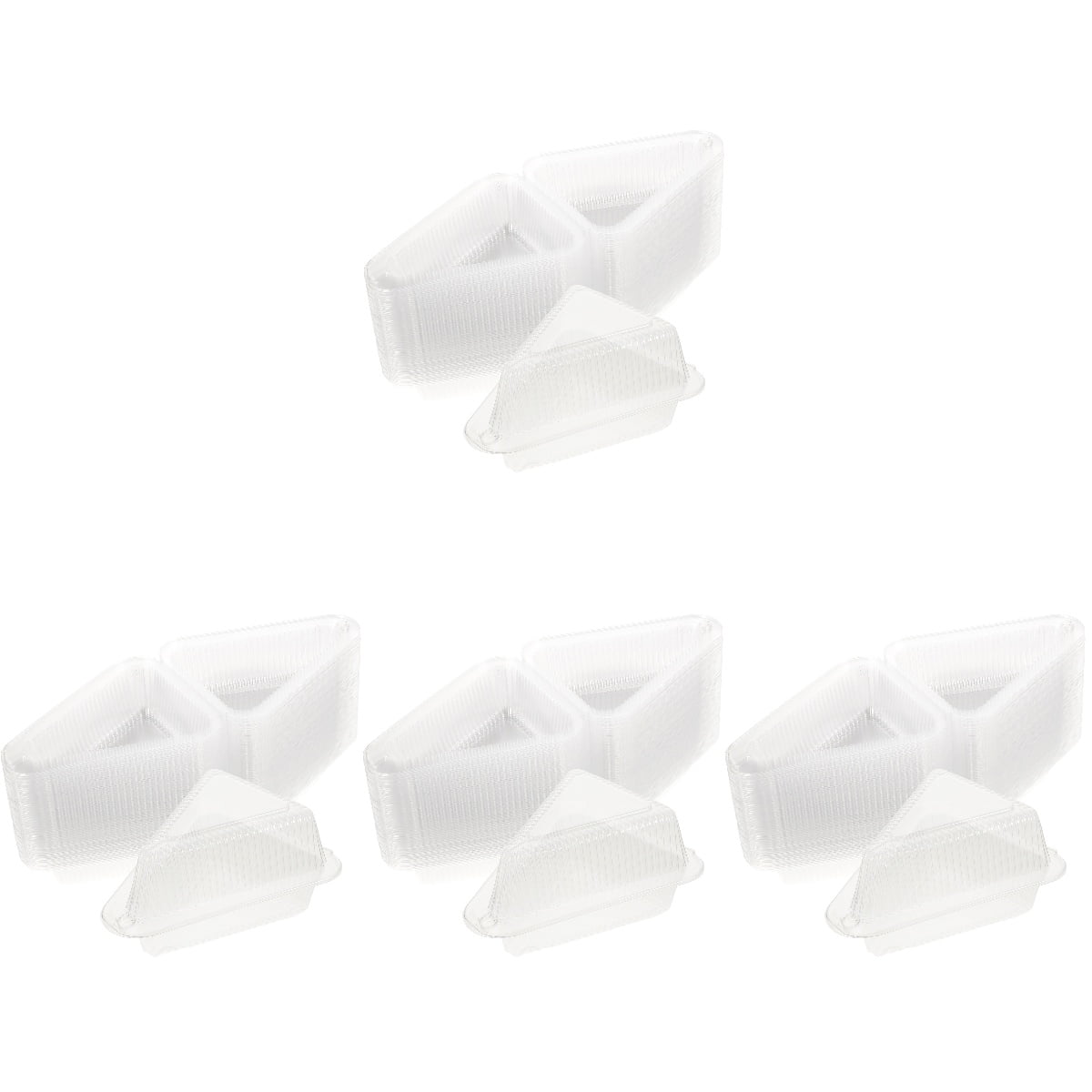 NISHUNA 400 Sets of Clear Sandwich Packaging Boxes Portable Cake ...