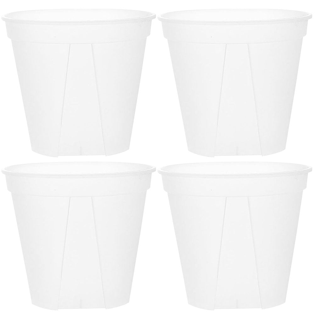 NISHUNA 4pcs Clear Multi-functional Plant Nursery Pot Plastic Gardening ...