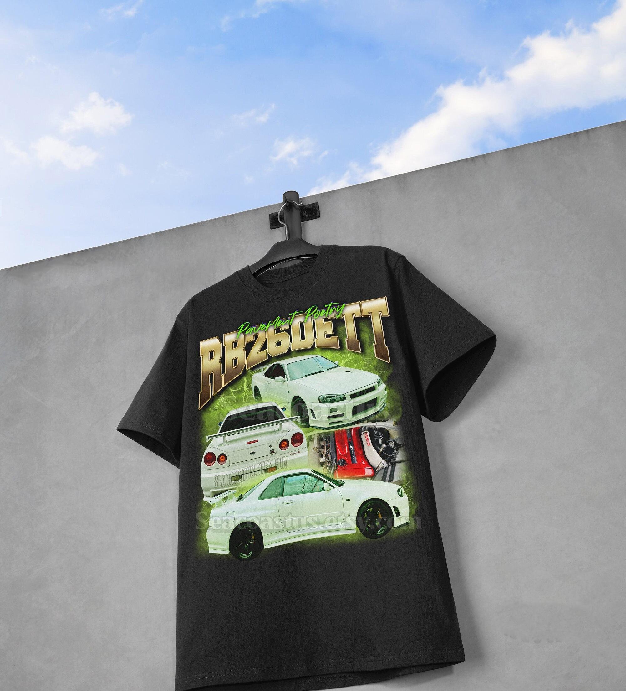 NISSAN R34 GTR T-Shirt, Pavement Poetry, R34 Skyline Gtr T-shirt ...