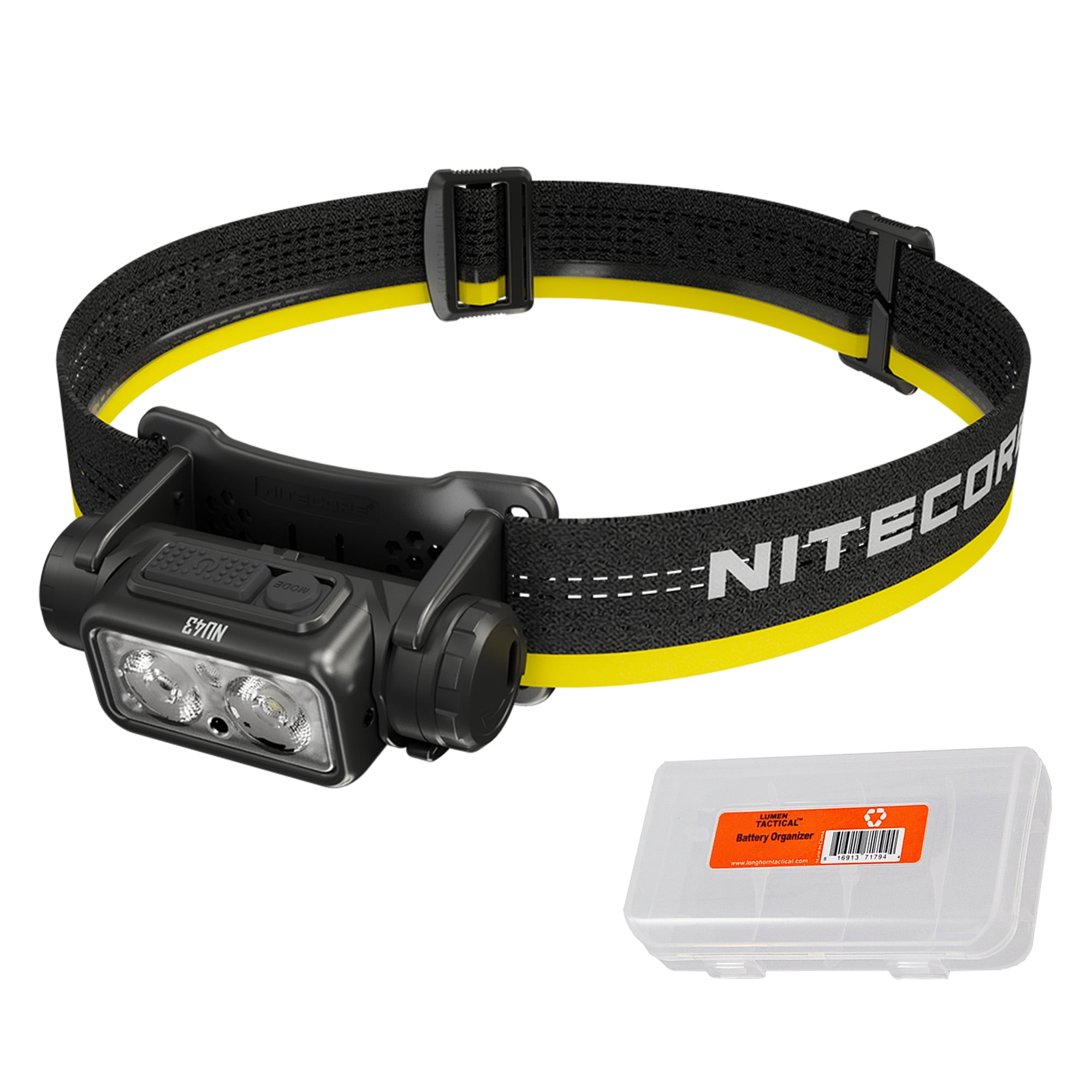 NITECORE NU43 1400 lumens Lightweight USB-C Rechargeable Headlamp with ...