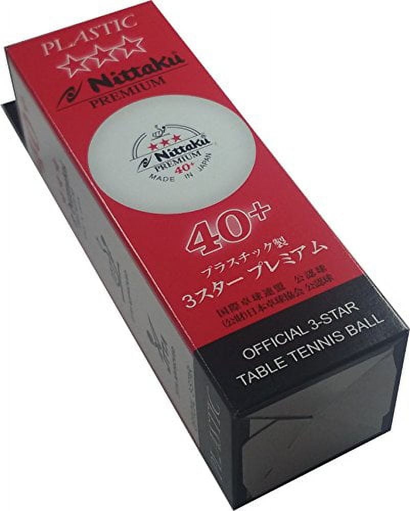 NITTAKU 3-Star Premium 40+ Table Tennis Balls - Walmart.com