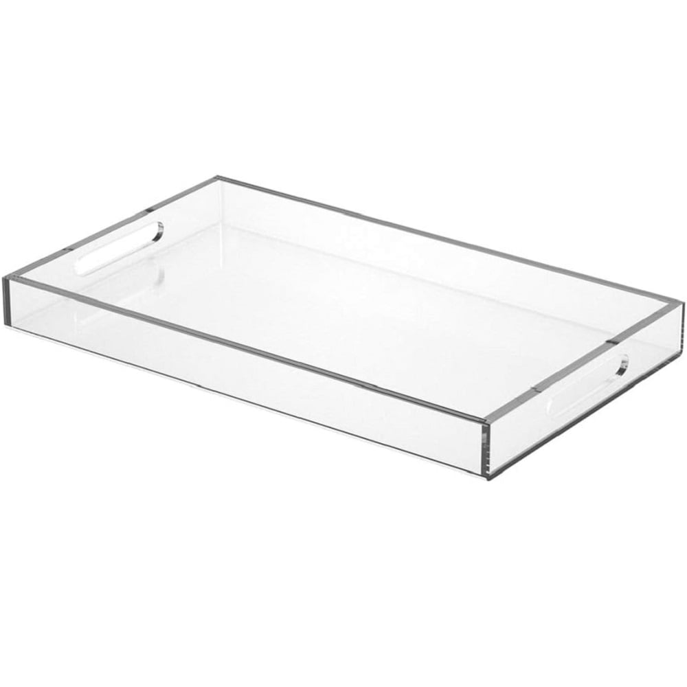 "Niubee Decorative Acrylic Tray for Coffee Table, 20""x12"" Rectangular ...
