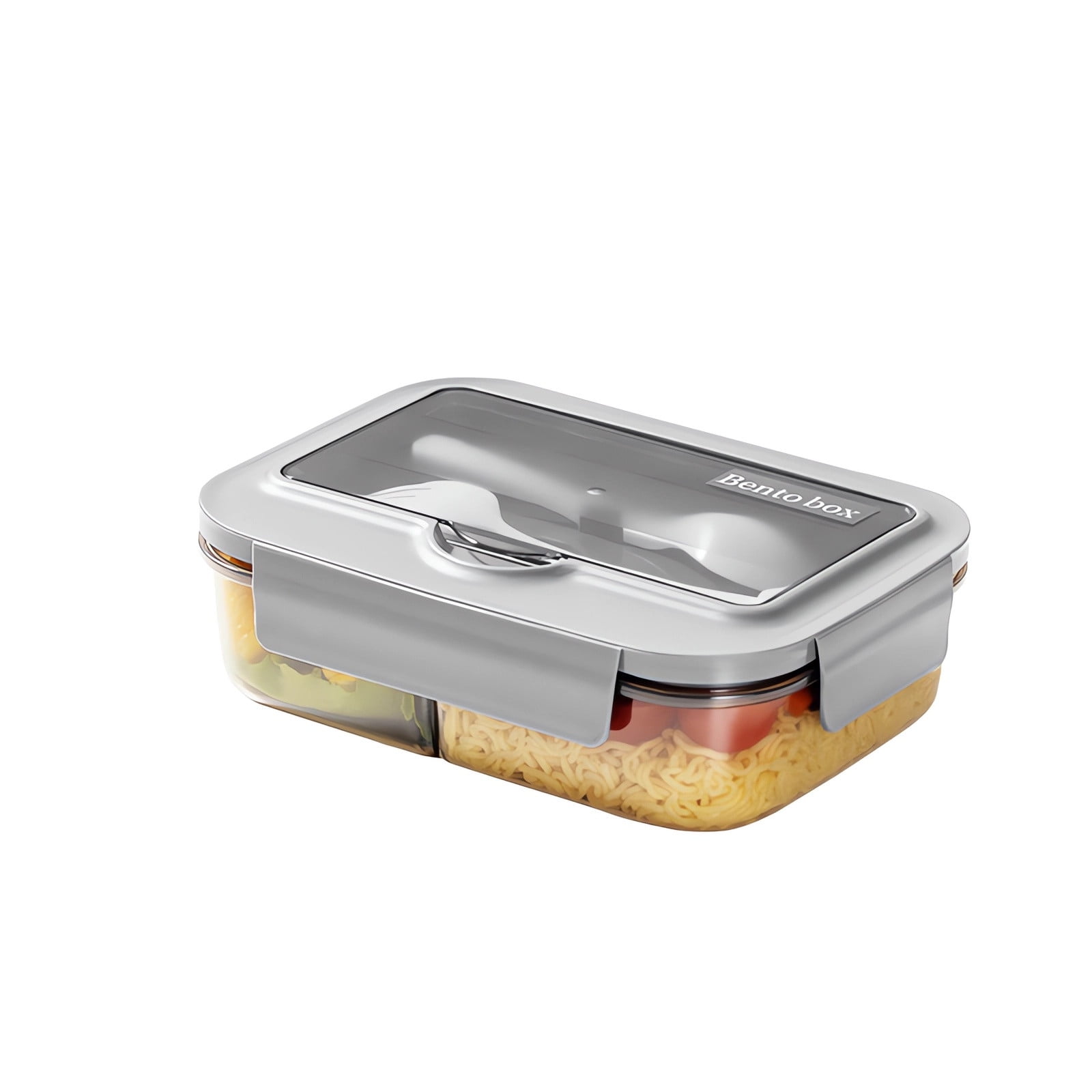 NIUBWJL 1000 ml Lunch Containers – 2 Compartment Food Container for ...