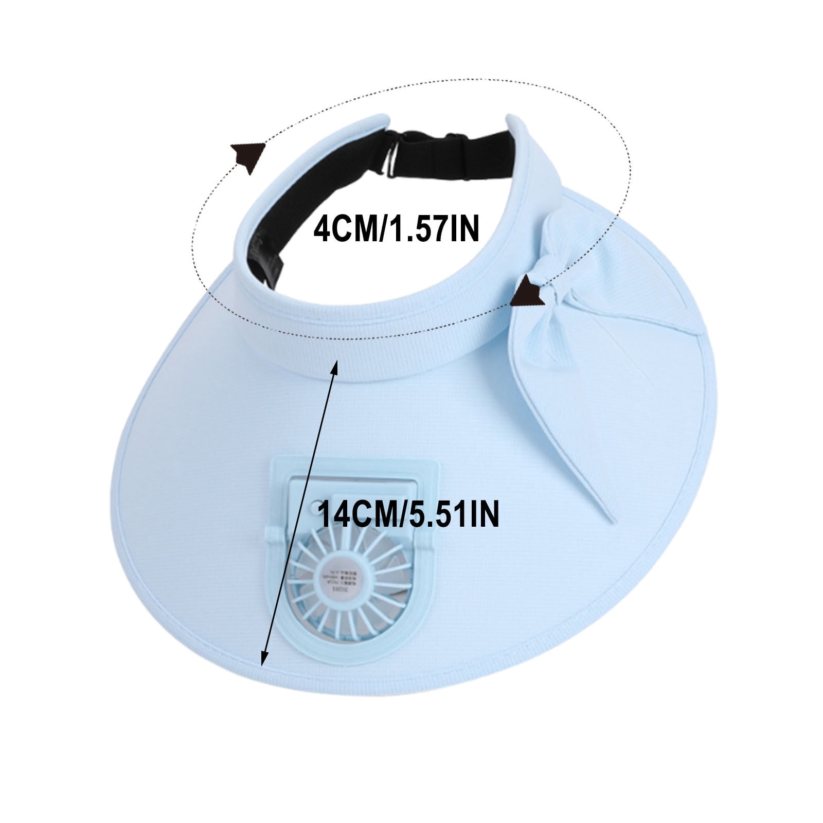 NIUBWJL 360 Degree Fan Rotating Sun Visor USB Charging Protection Large ...