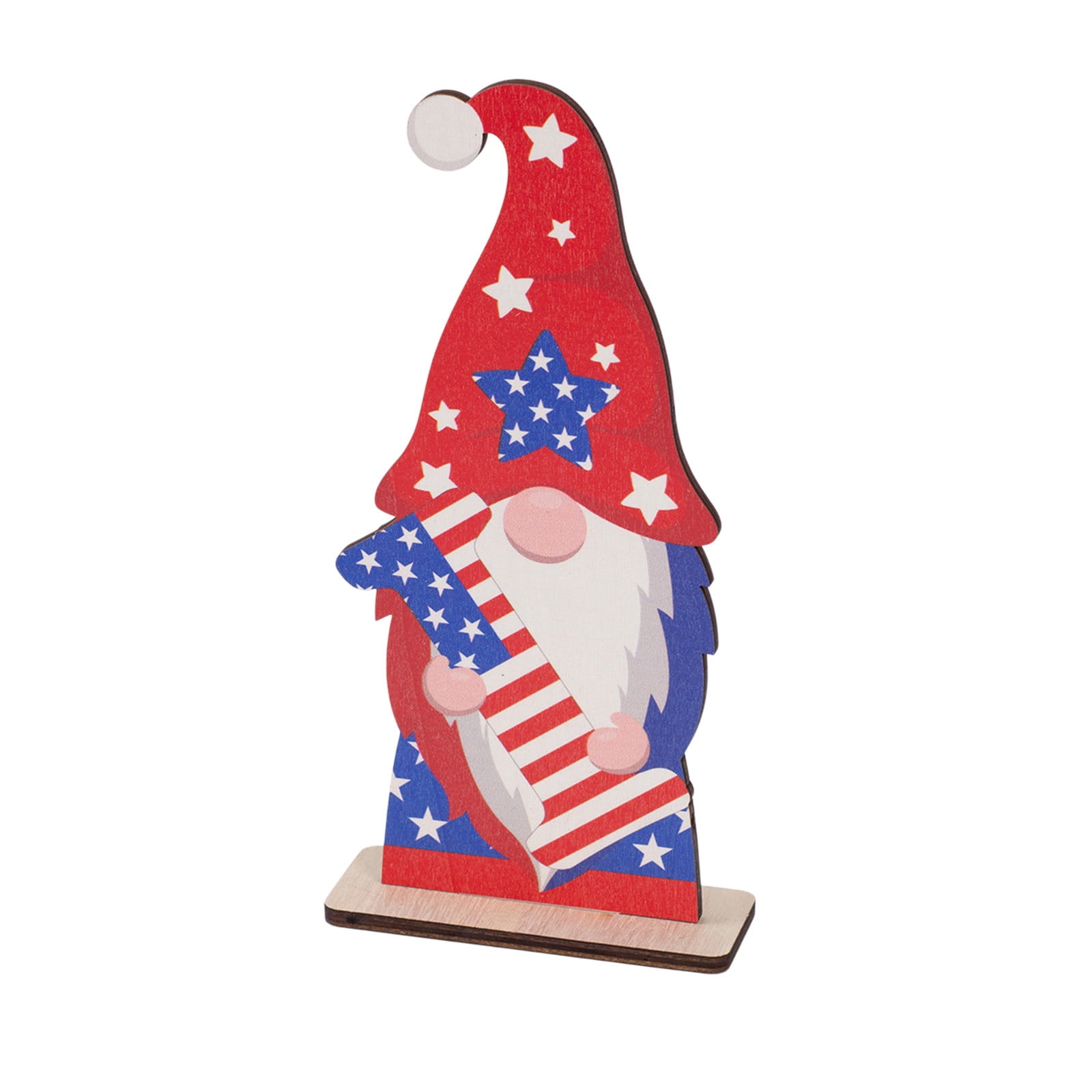 NIUBWJL Patriotic Table Decorations American Gnome Wooden Signs Wood ...