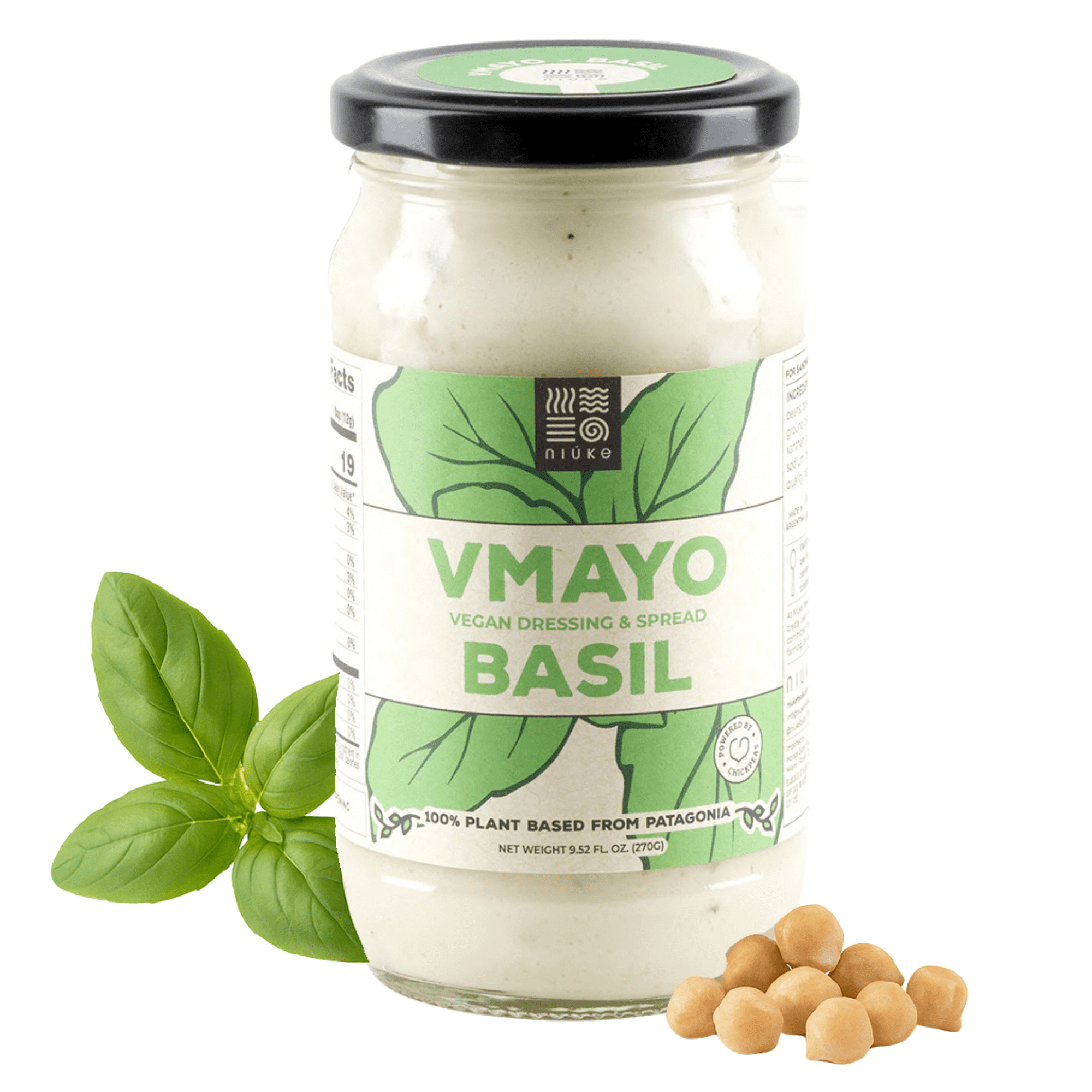 NIUKE Basil Vegan Mayo – Creamy & Herbaceous Plant-Based Spread | Dairy ...