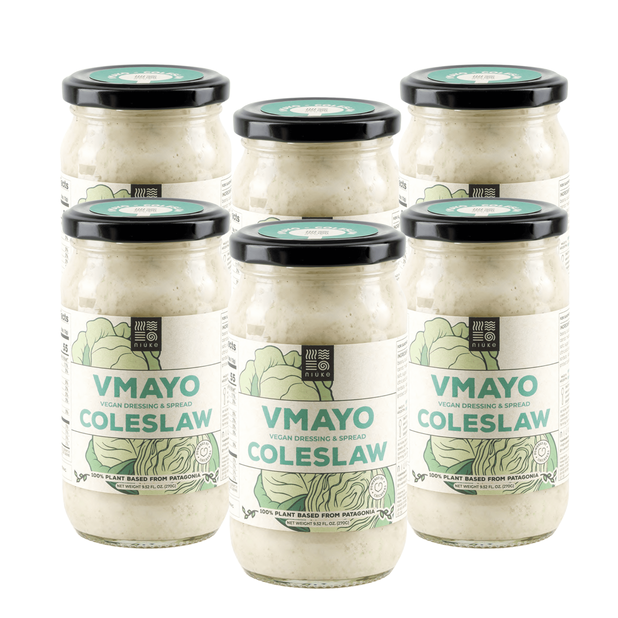 NIUKE Coleslaw Vegan Mayo – Smoky & Creamy Plant-Based Dressing – Dairy ...