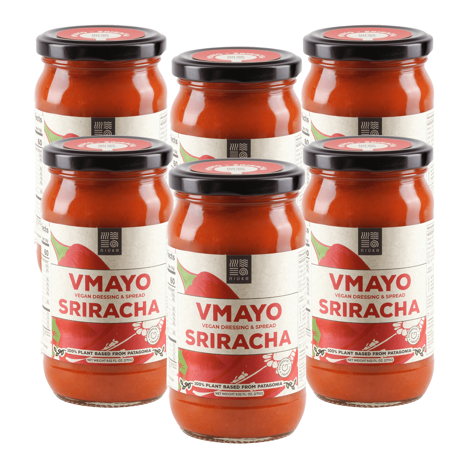 NIUKE Sriracha Vegan Mayo – Smoky & Creamy Plant-Based Dressing – Dairy ...
